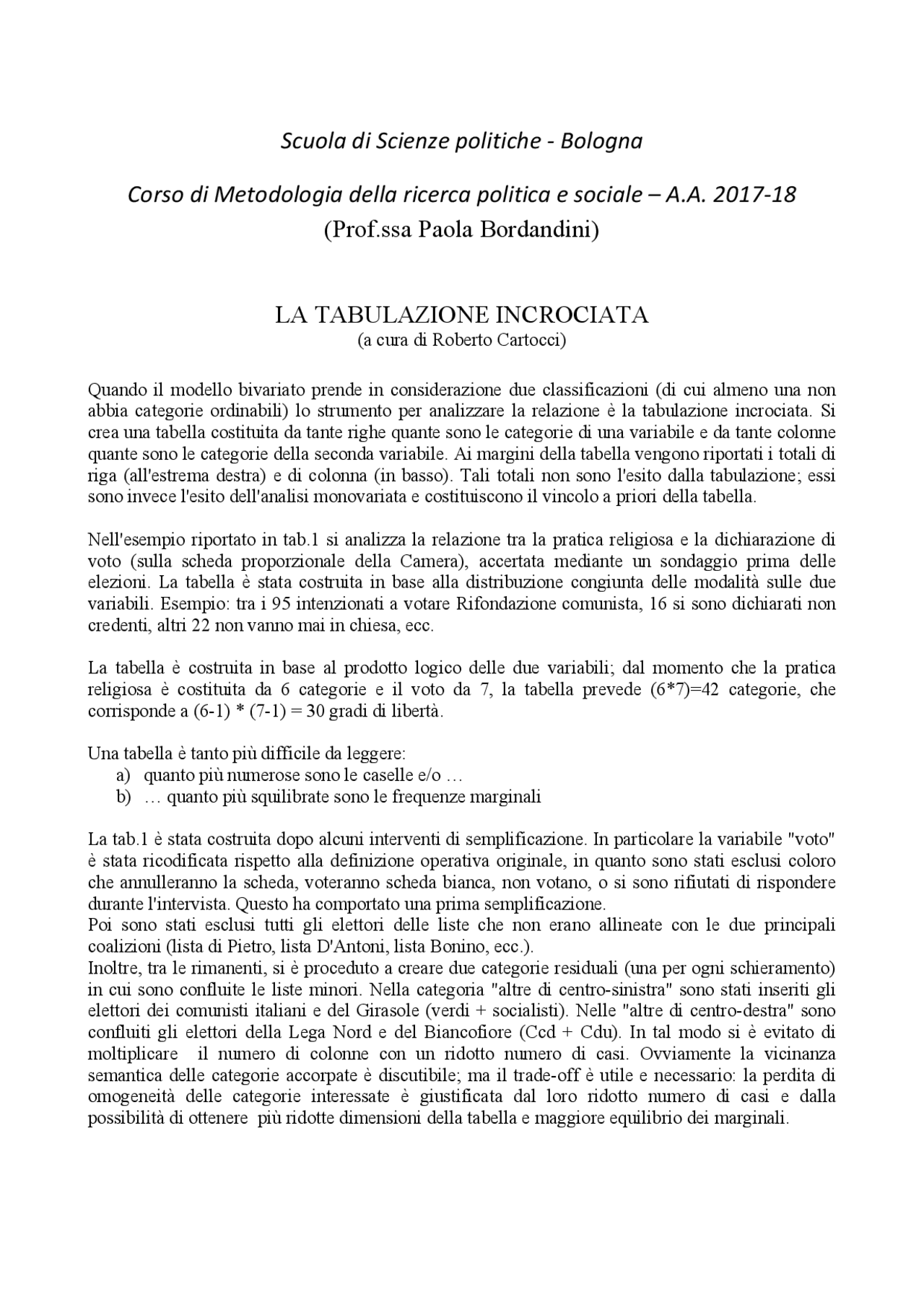 Metodologia Della Ricerca Docsity
