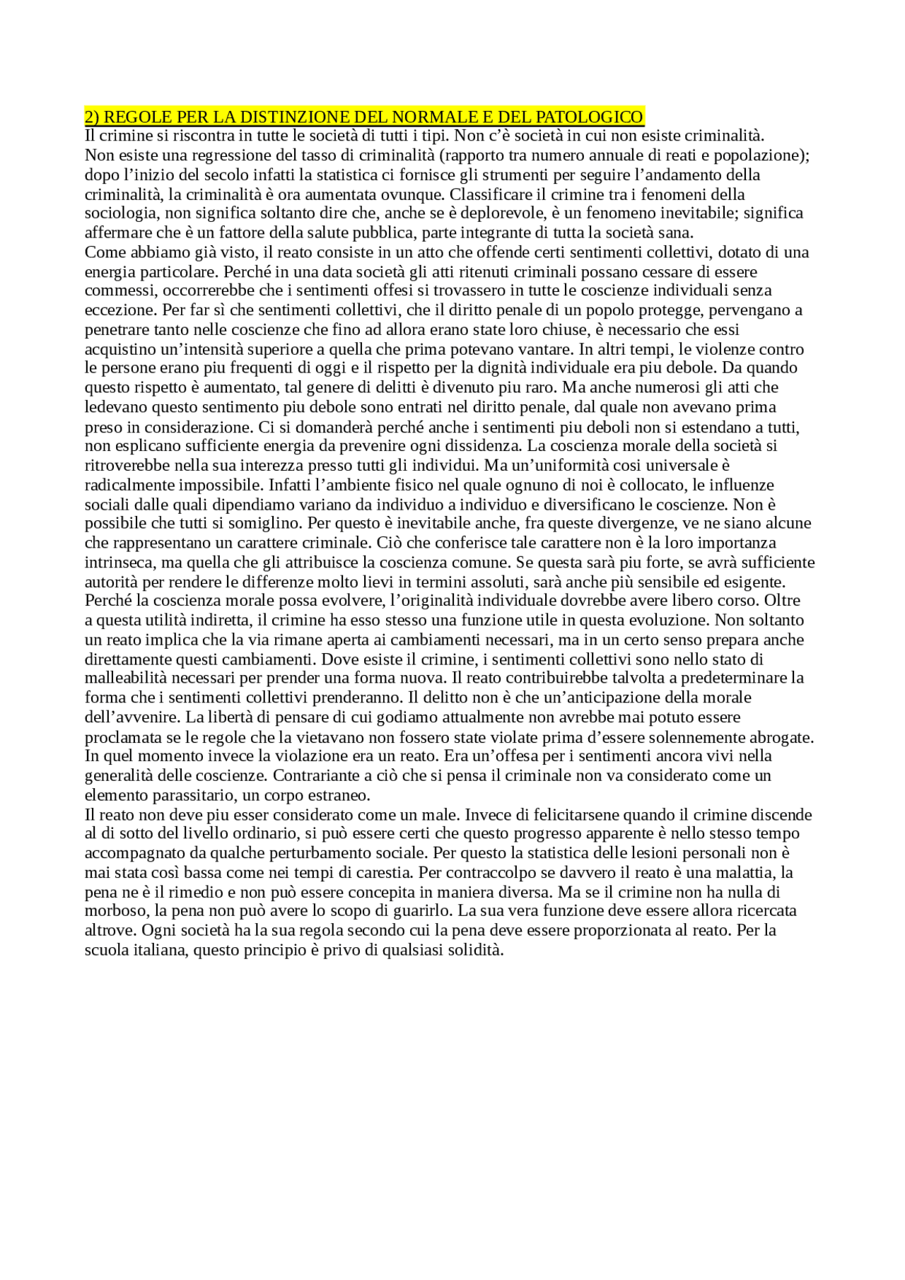 Devianza E Crimine Saitta Rinaldi Docsity