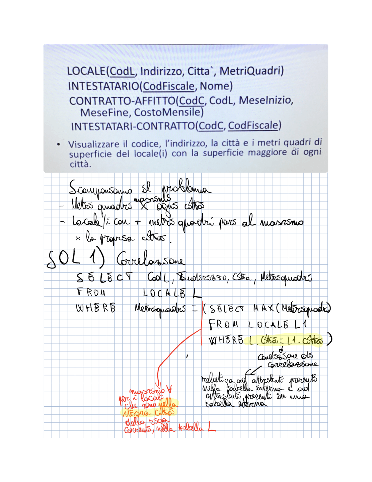 Esercizi Basi Di Dati Docsity