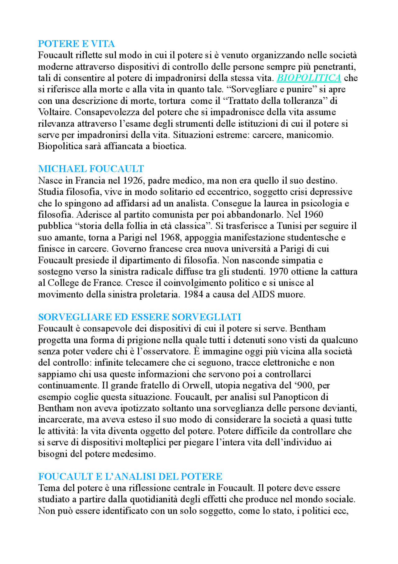 Focault Secondo Rodotà Docsity