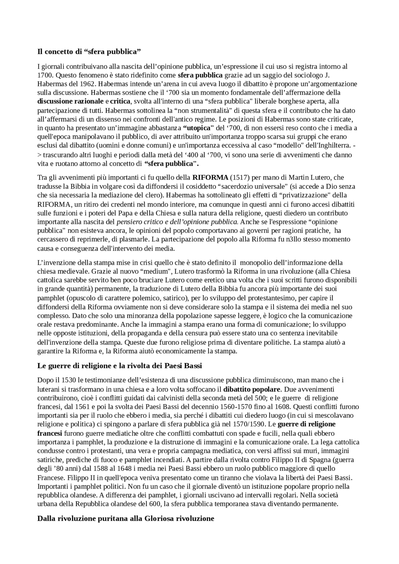 Riassunto Storia Sociale Dei Media Docsity