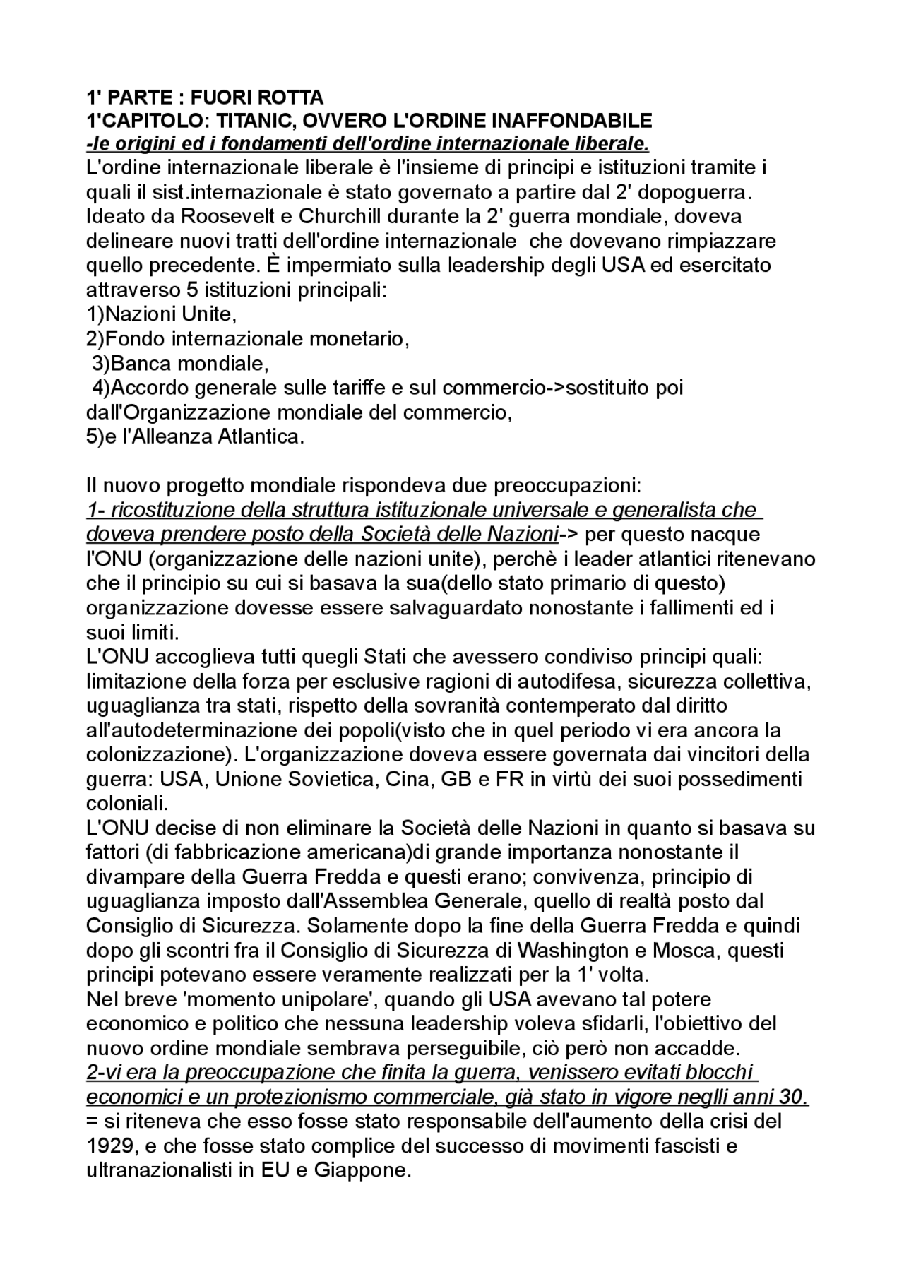 Libro Titanic Di Vittorio Emanuele Parsi Docsity