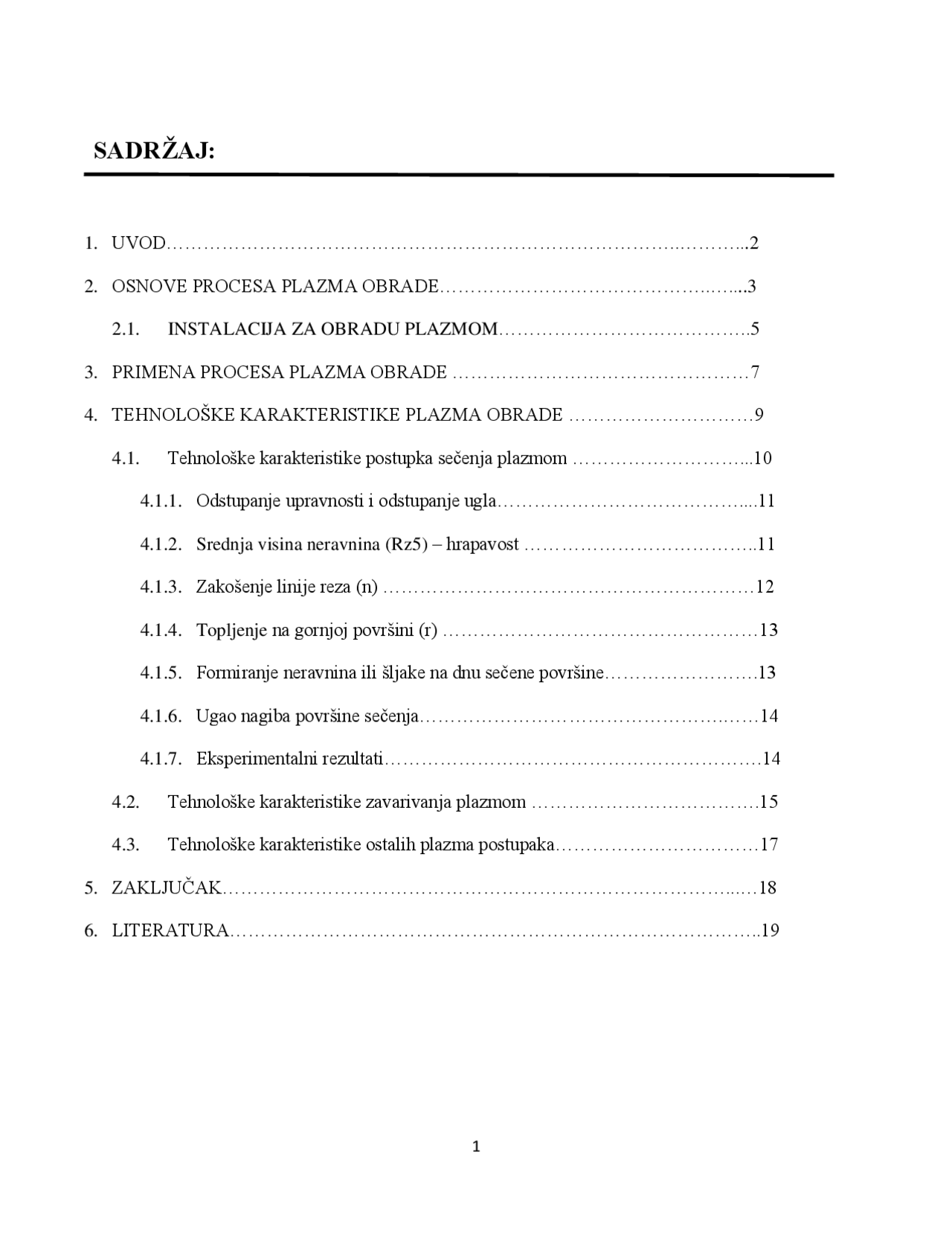 Nekonvencijalni postupci obrade seminarski rad | Završni radovi' predlog Sociologija rada | Docsity