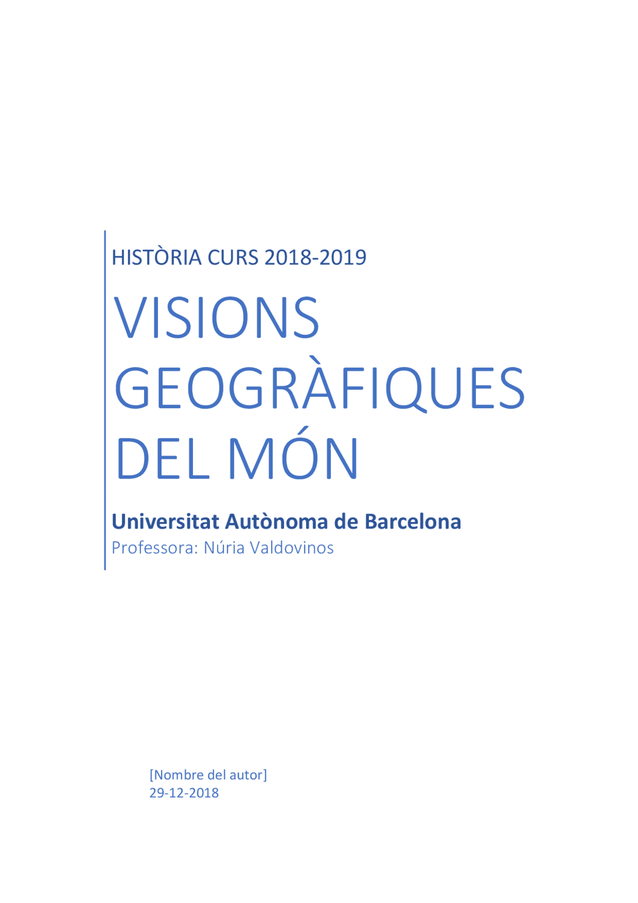 Tema 1 Visions Geogràfiques Del Món Docsity