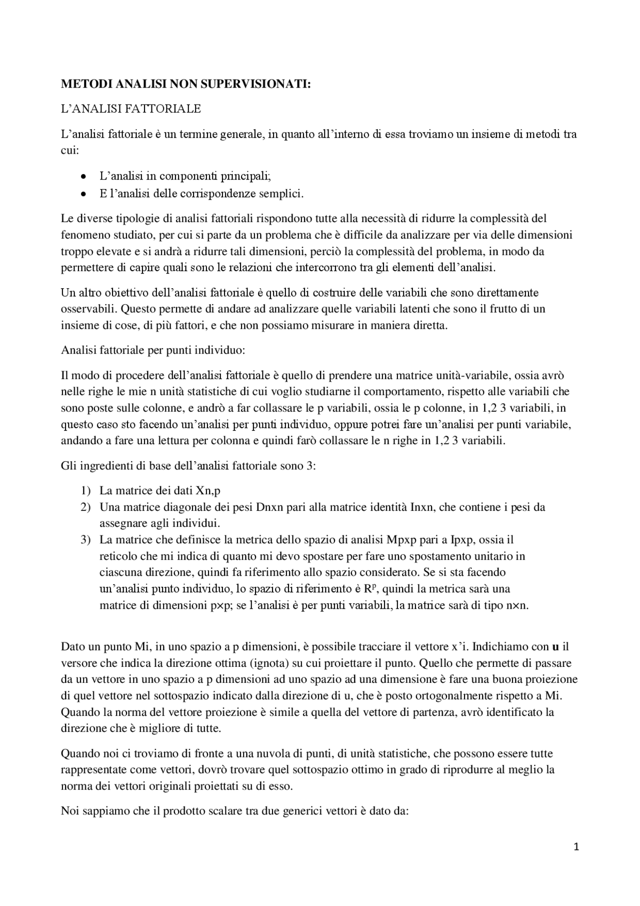 Riassunti Business Data Science Docsity