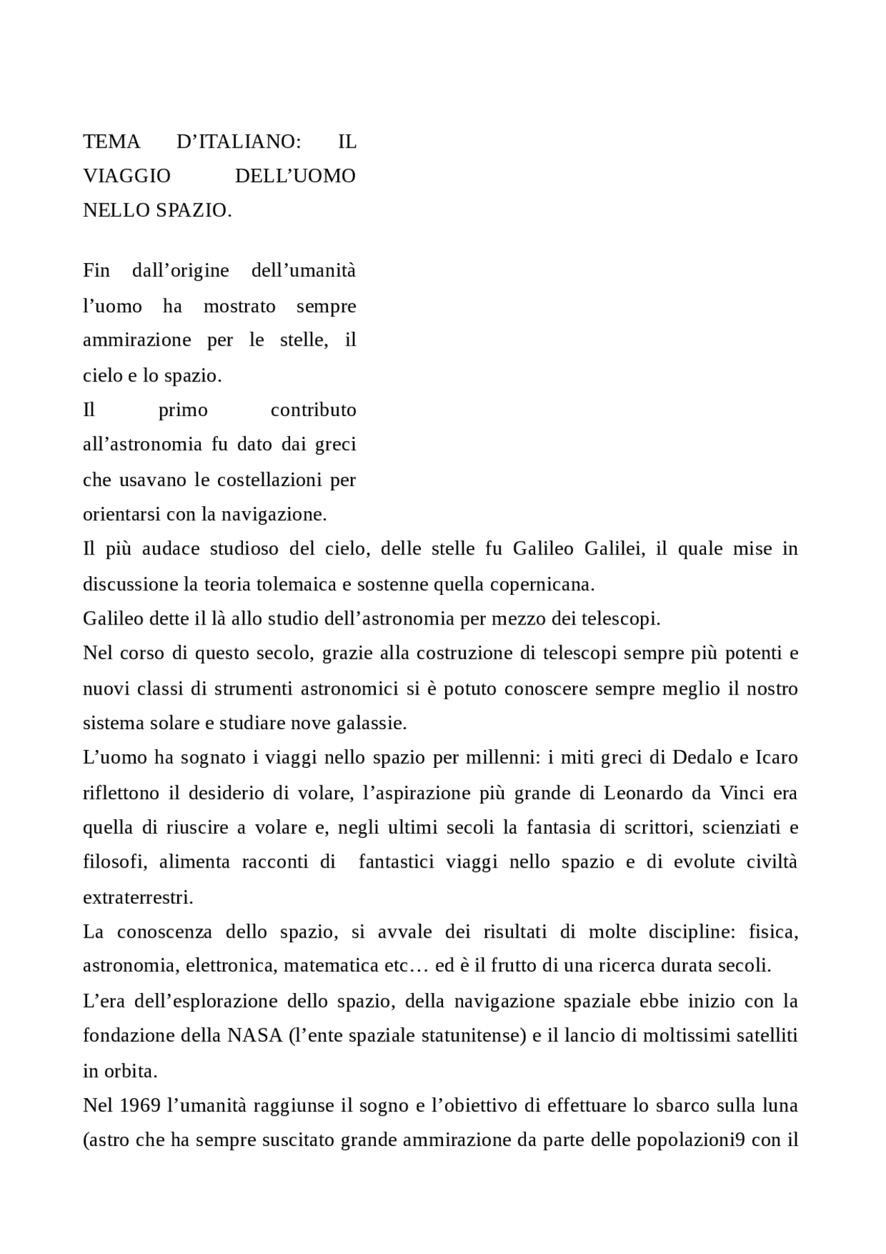 Appunti E Info Utili Per Tema Docsity