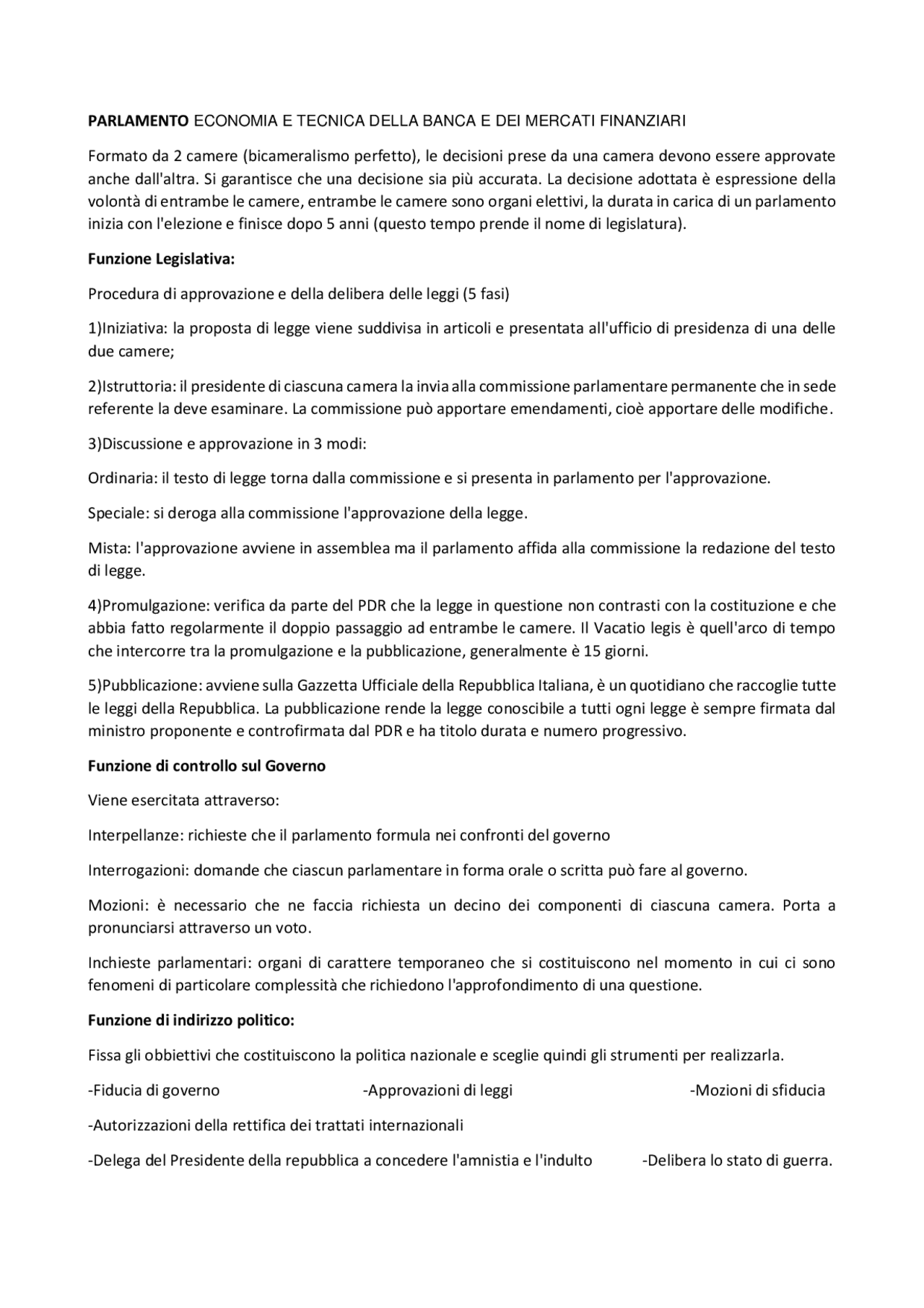 Domande 1° Modulo Diritto Pubblico Docsity
