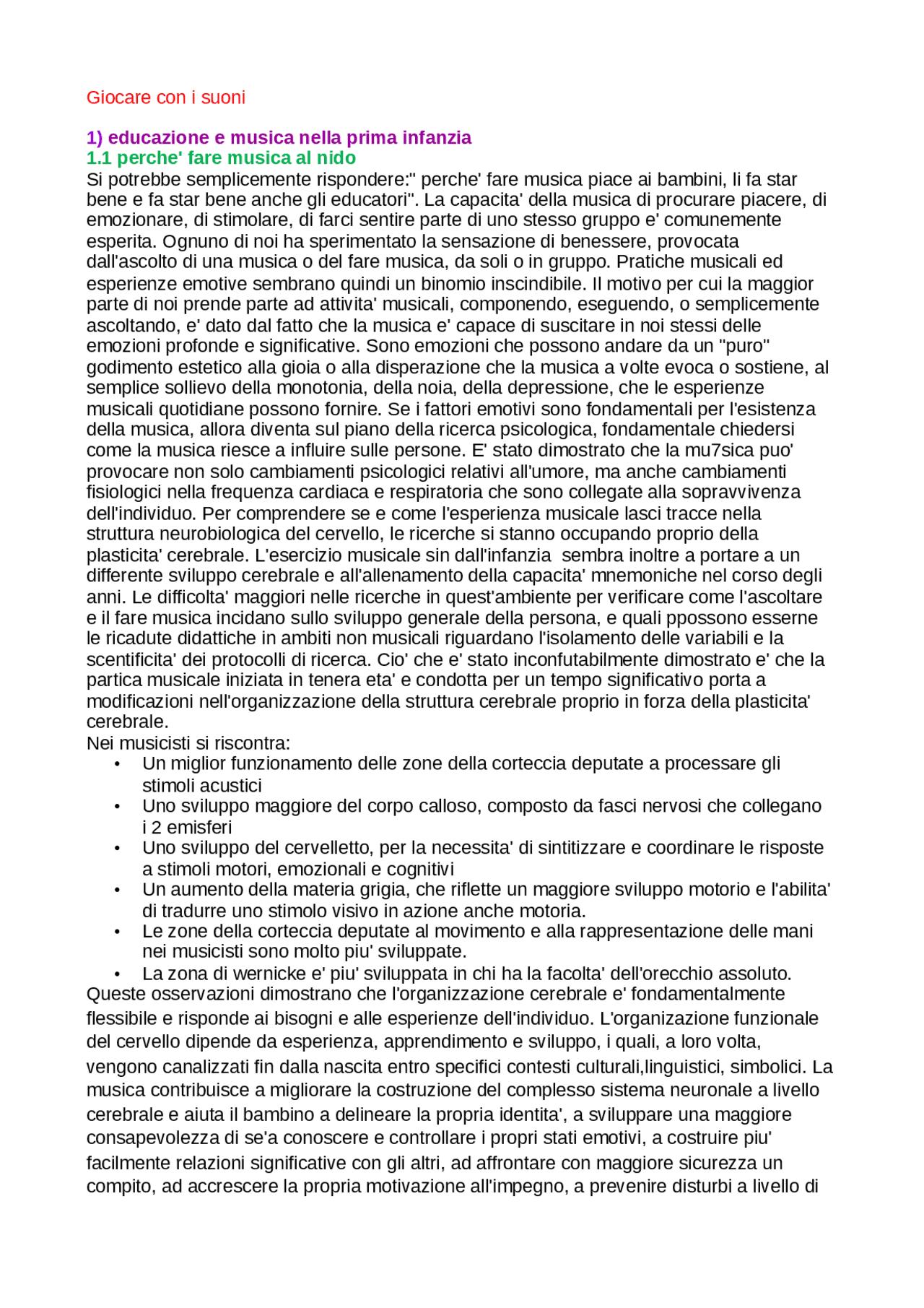 Giocare Con I Suoni Di Silvia Azzolin E Emilia Restiglian Docsity