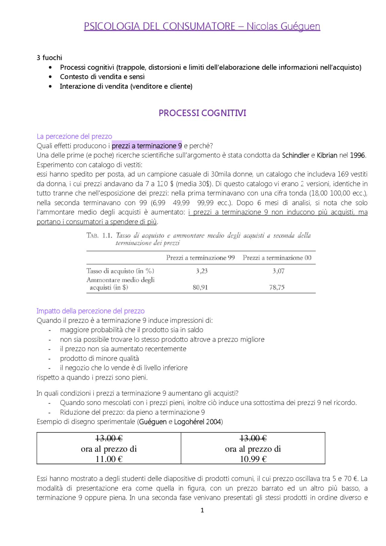 Esperimenti Esame Cavazza Docsity