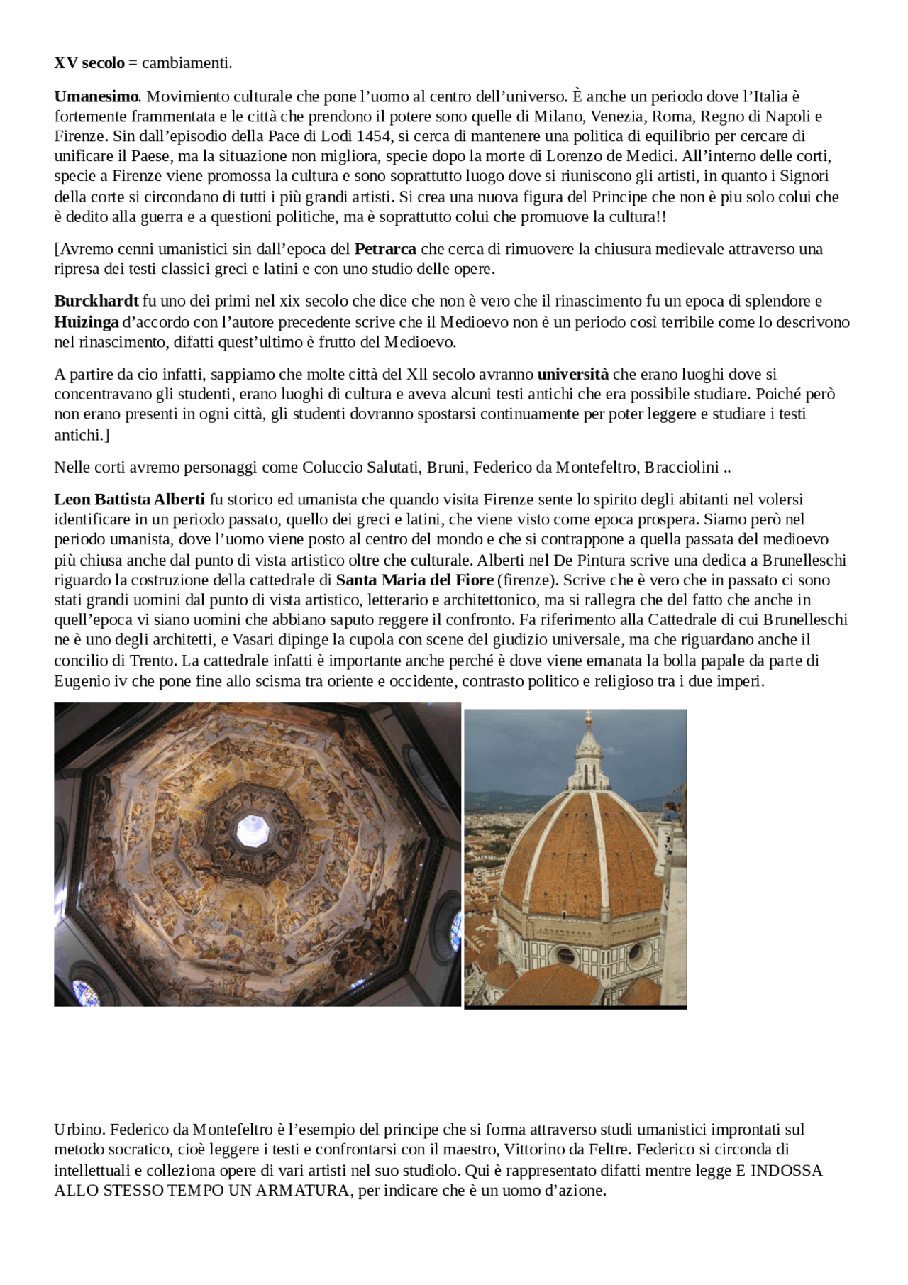 Il XV secolo in Europa - mappa concettuale - Docsity