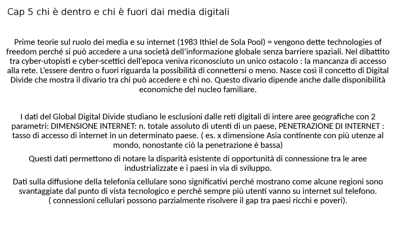 Sociologia Dei New Media Docsity