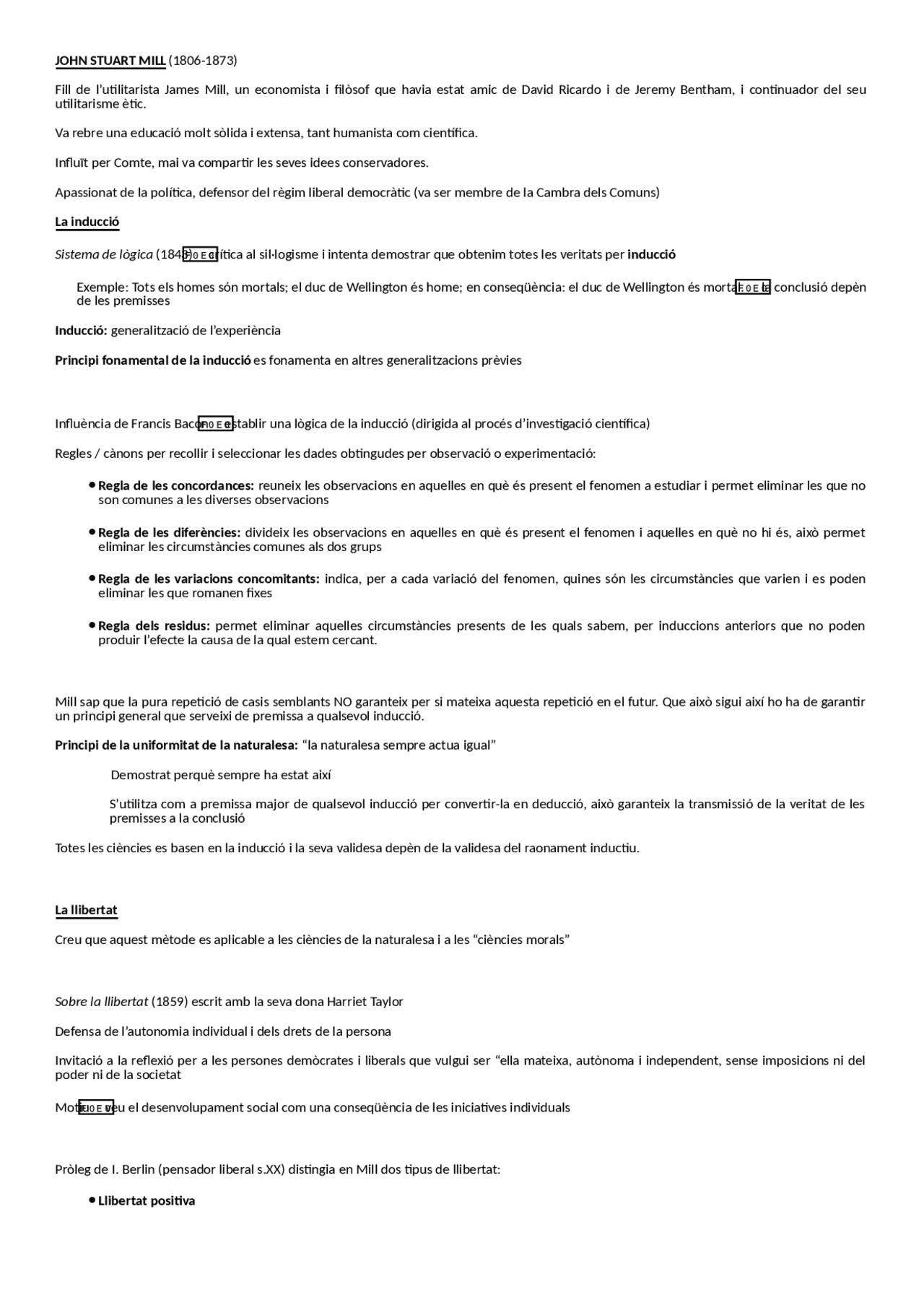 Resum John Stuart Mill Filosofia - Docsity
