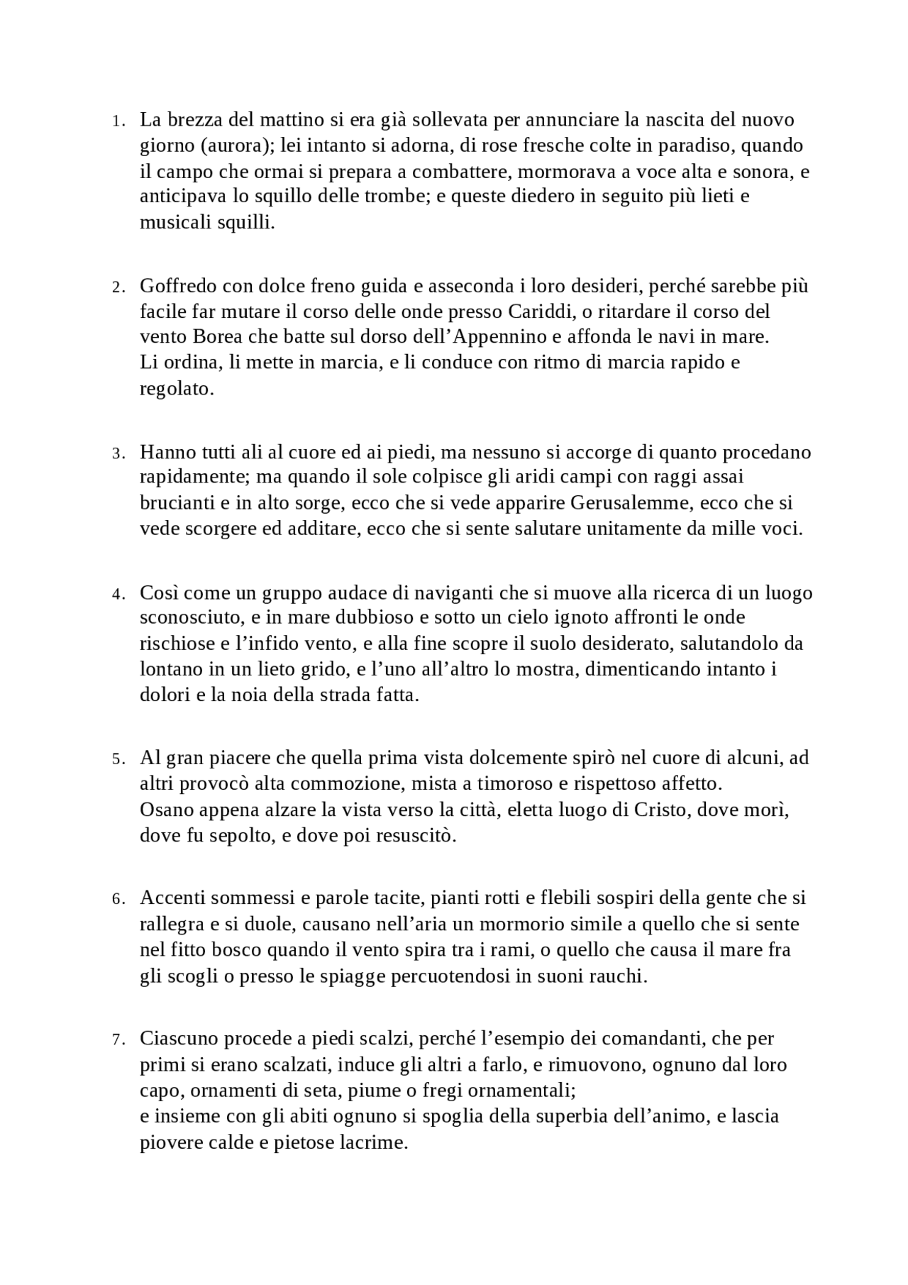 Gerusalemme Liberata Docsity