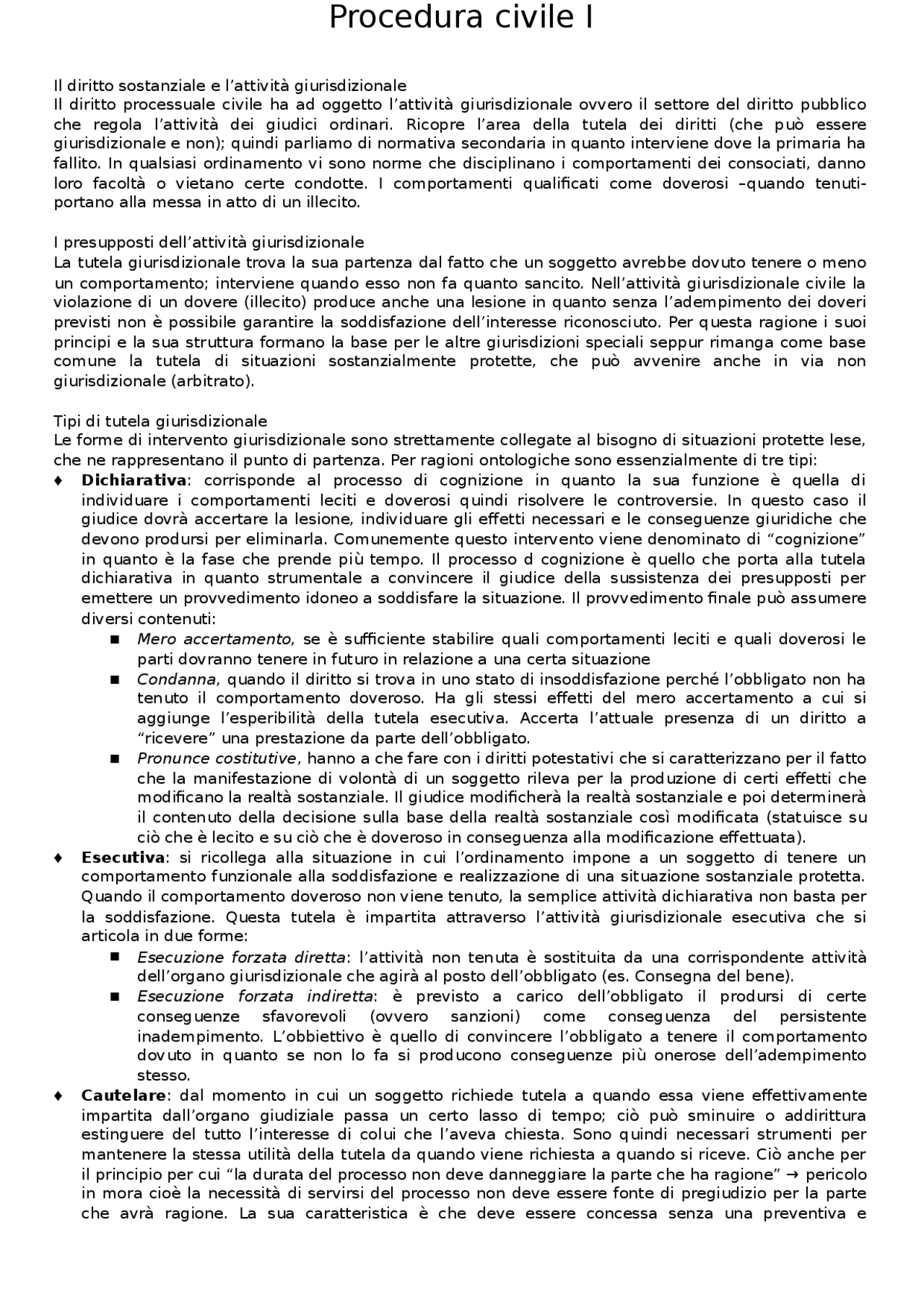 Diritto Processuale Civile Luiso Vol 1 Principi Generali Docsity