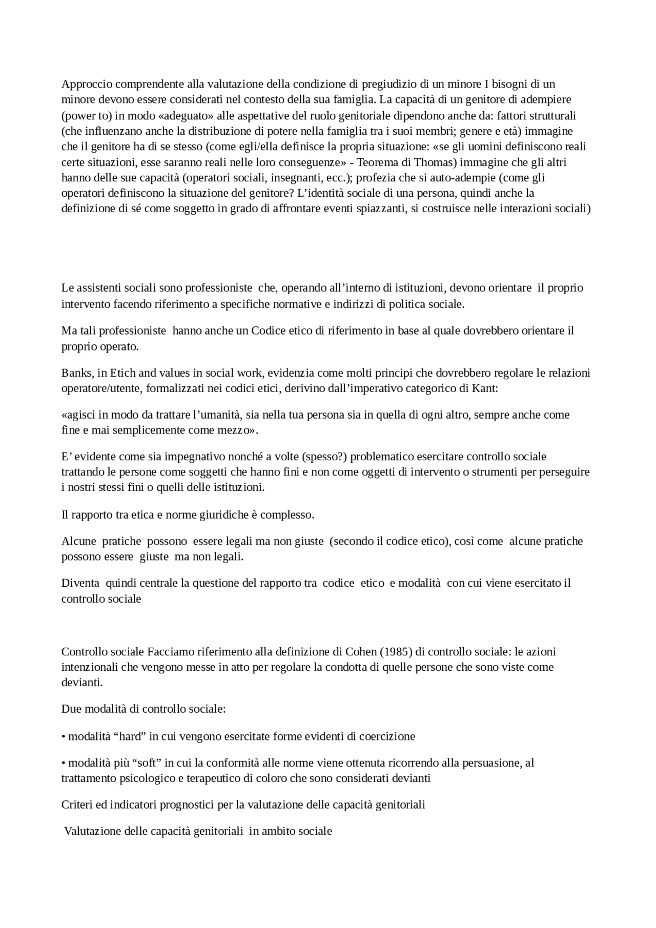 Teorie Servizio Sociale Docsity