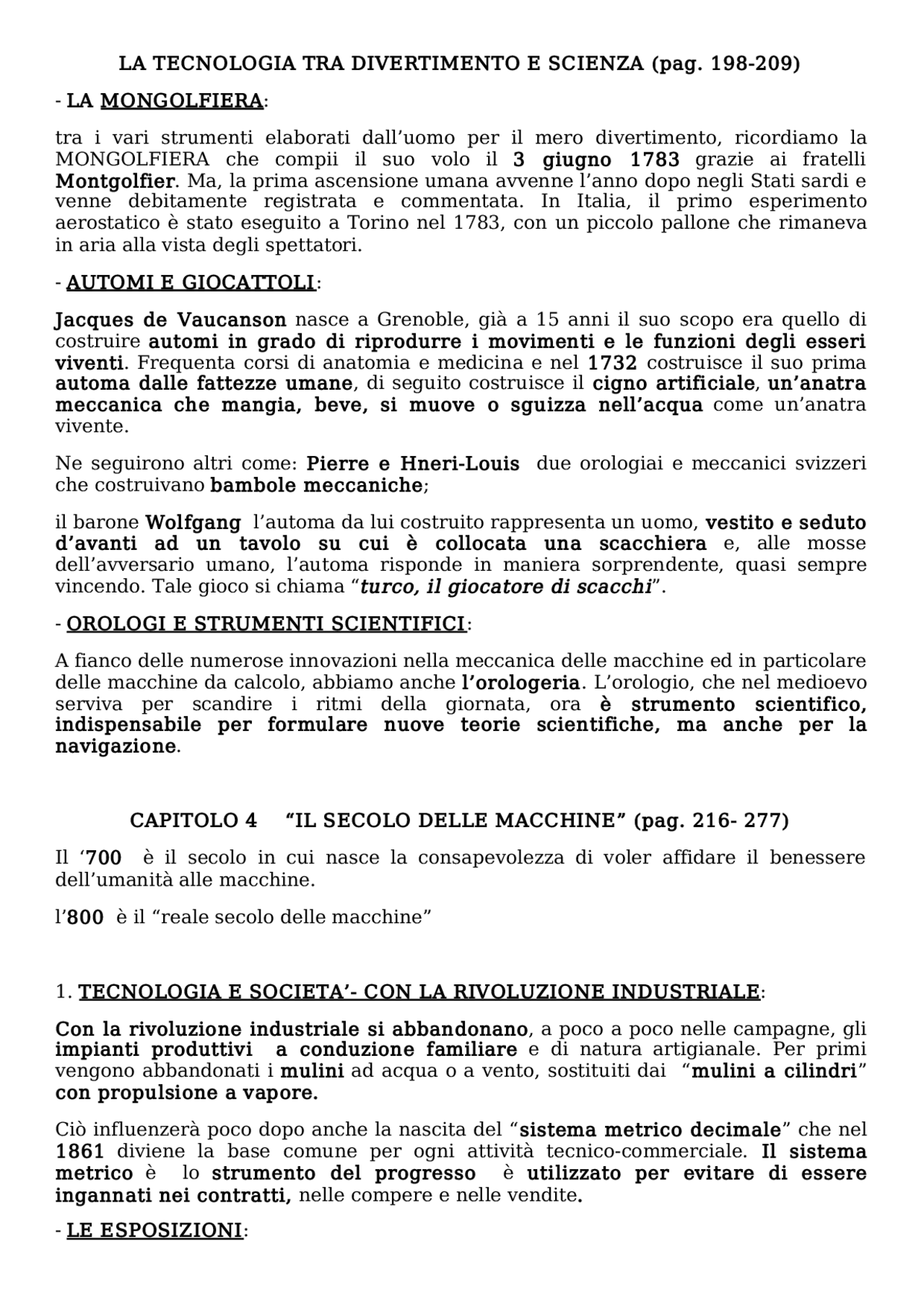 Storia Delle Macchine Docsity
