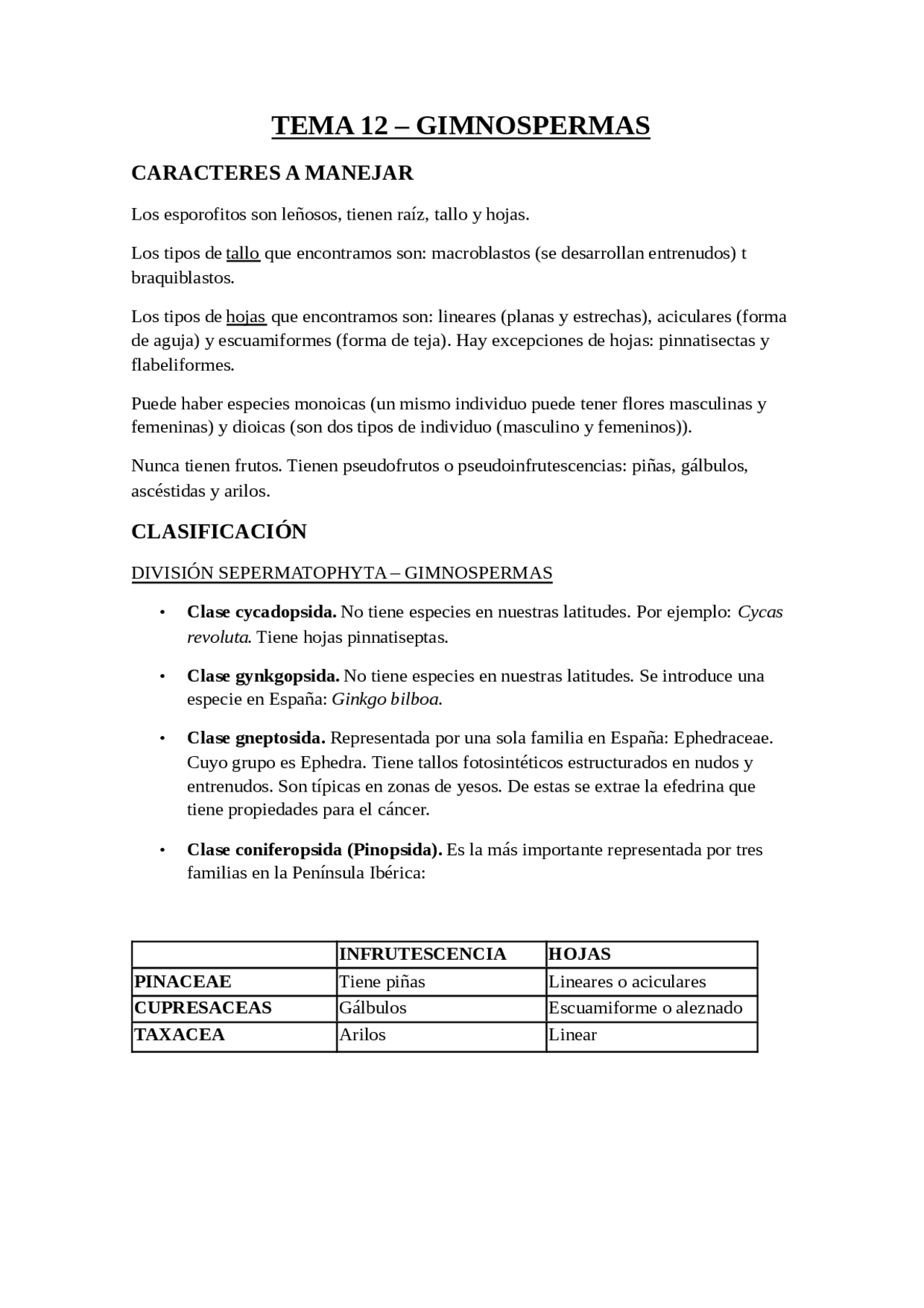 Tema 12 De Botánica De Primero Docsity