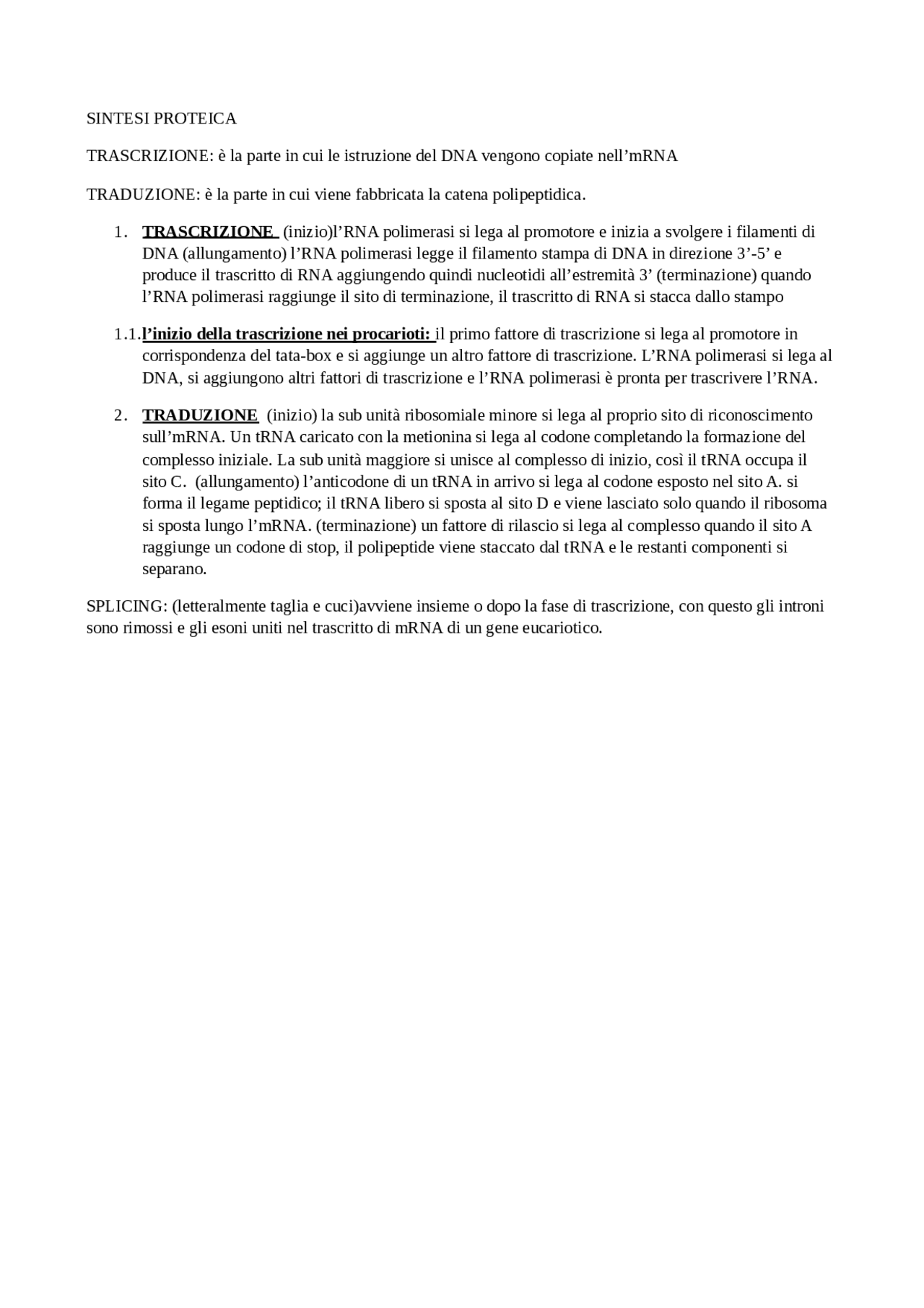 Duplicazione Del Dna Docsity