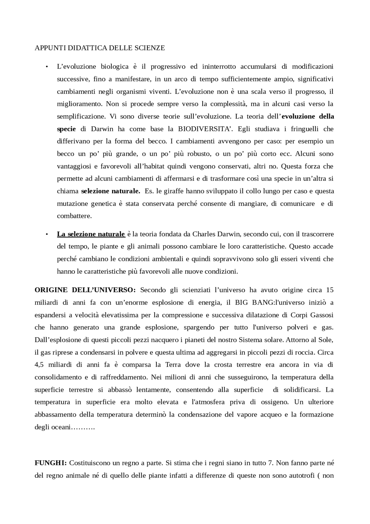 Appunti Didattica Delle Scienze Docsity