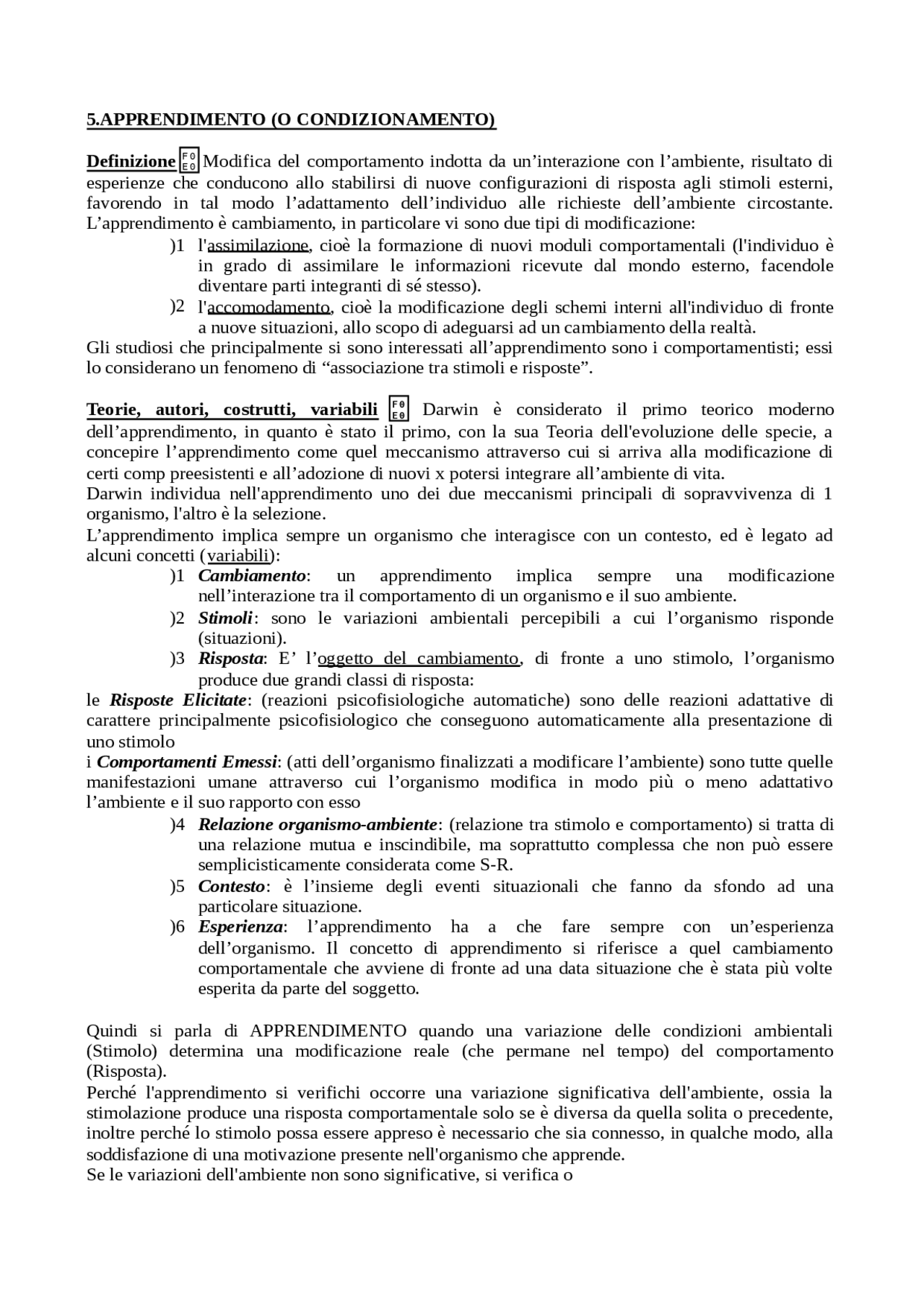 Apprendimento Con Teorie Docsity