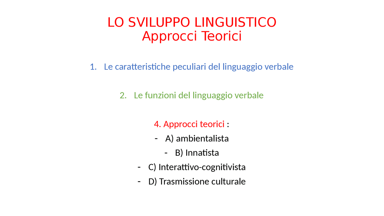 Sviluppo Linguistico Docsity