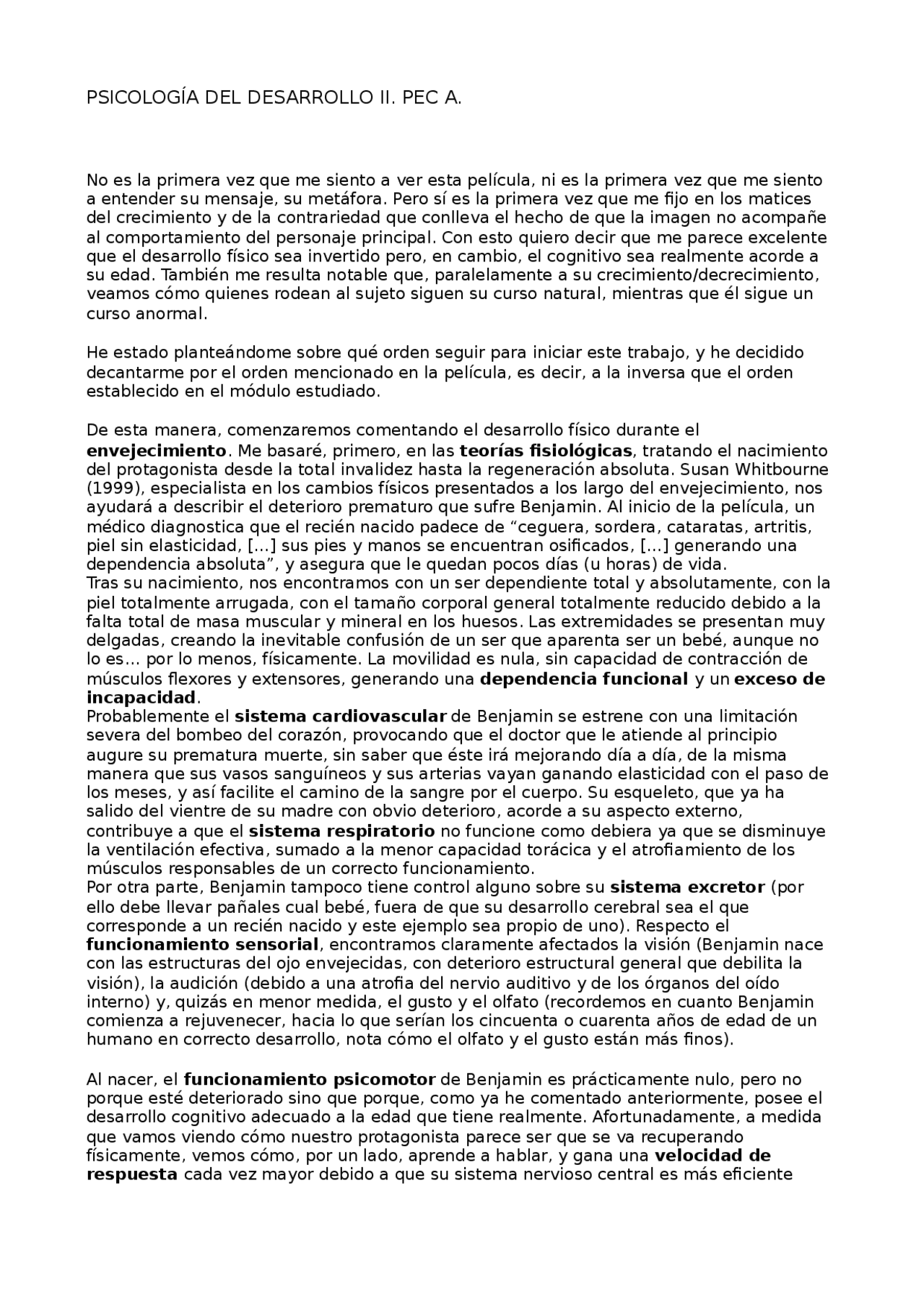 Pec 1 Nota A Psico Del Desarrollo Ii Docsity