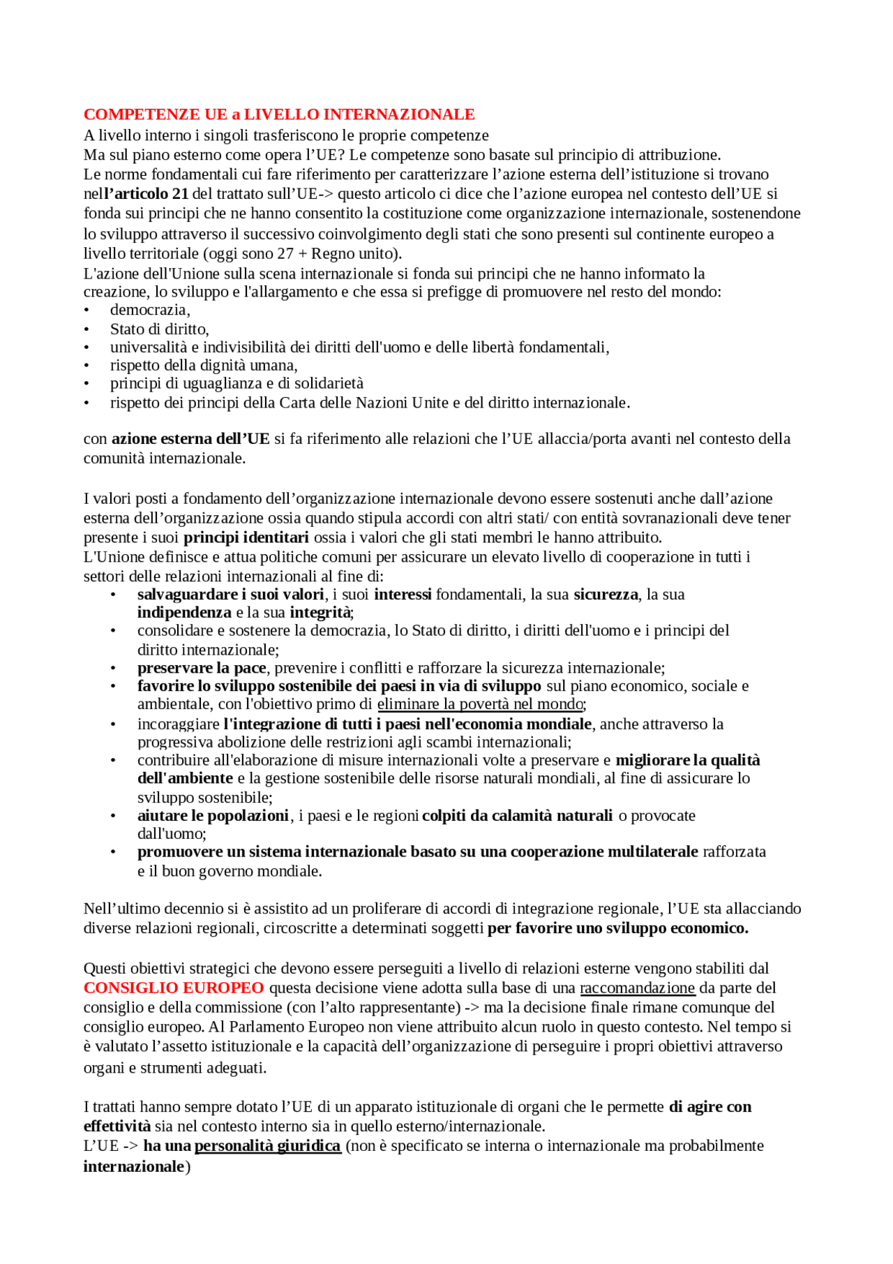 Regimi Internazionali Docsity