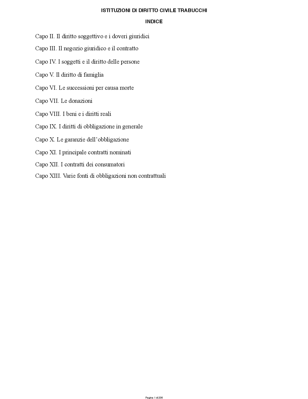 Riassunto Completo Trabucchi 48esima Edizione Docsity