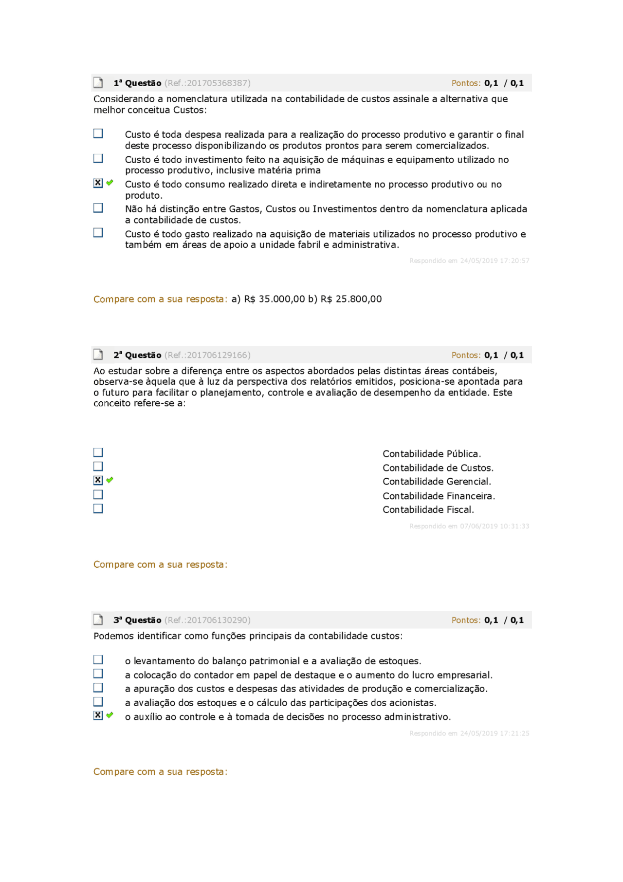 Cont E Análise De Custos Docsity