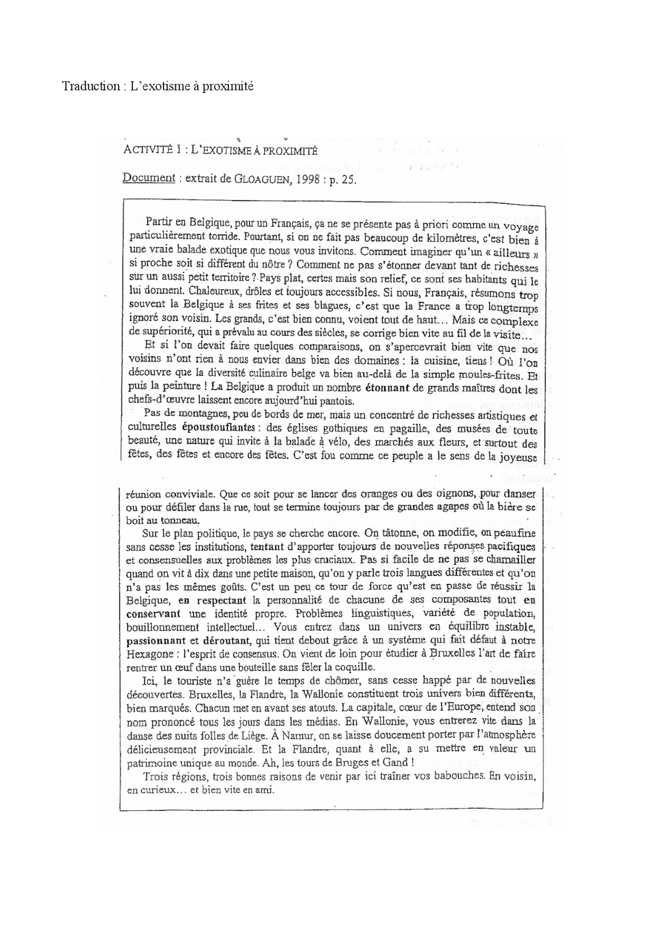 Esercizio Di Traduzione Docsity