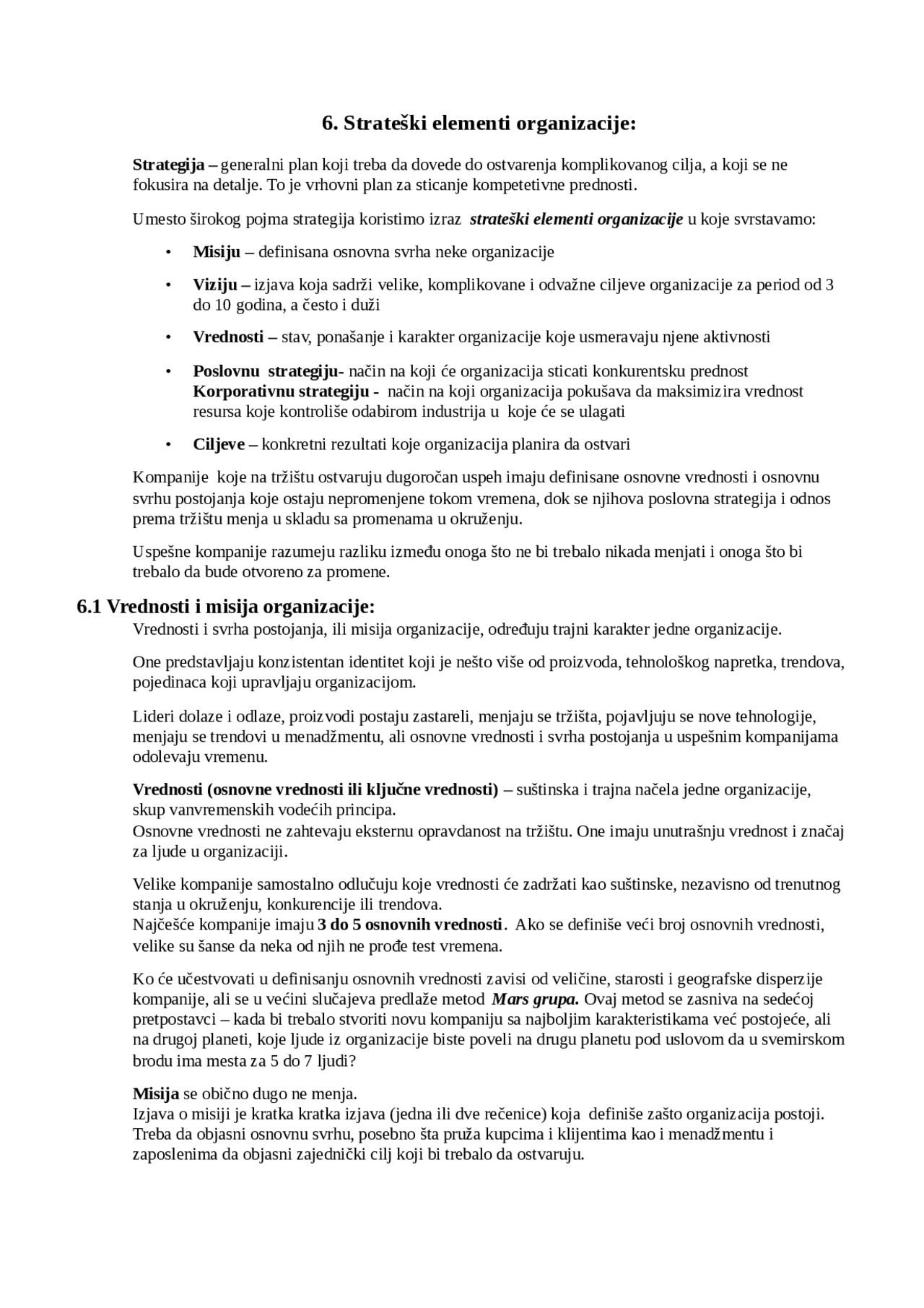 Skripta Za Osnove Organizacije Fon Docsity