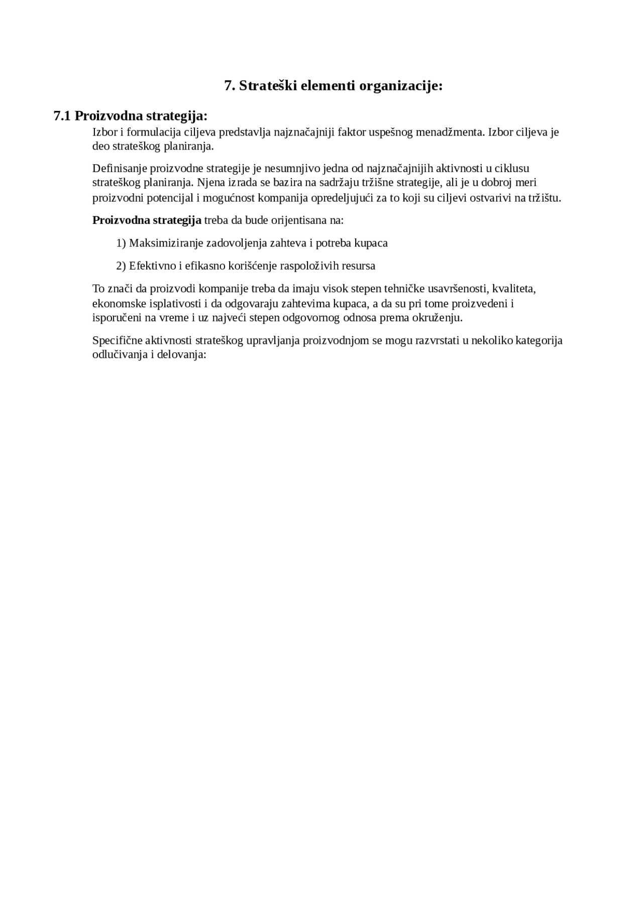 Skripta Za Osnove Organizacije Fon Docsity