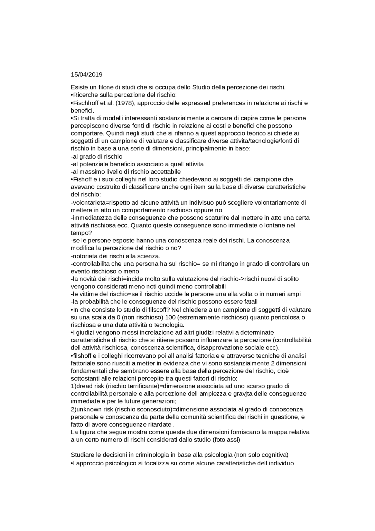 Modelli Decisionali E Rischio Appunti Di Epistemologia Docsity