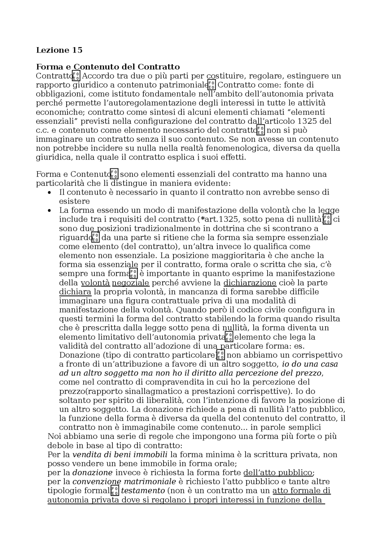 Riassunto Diritto Privato Docsity