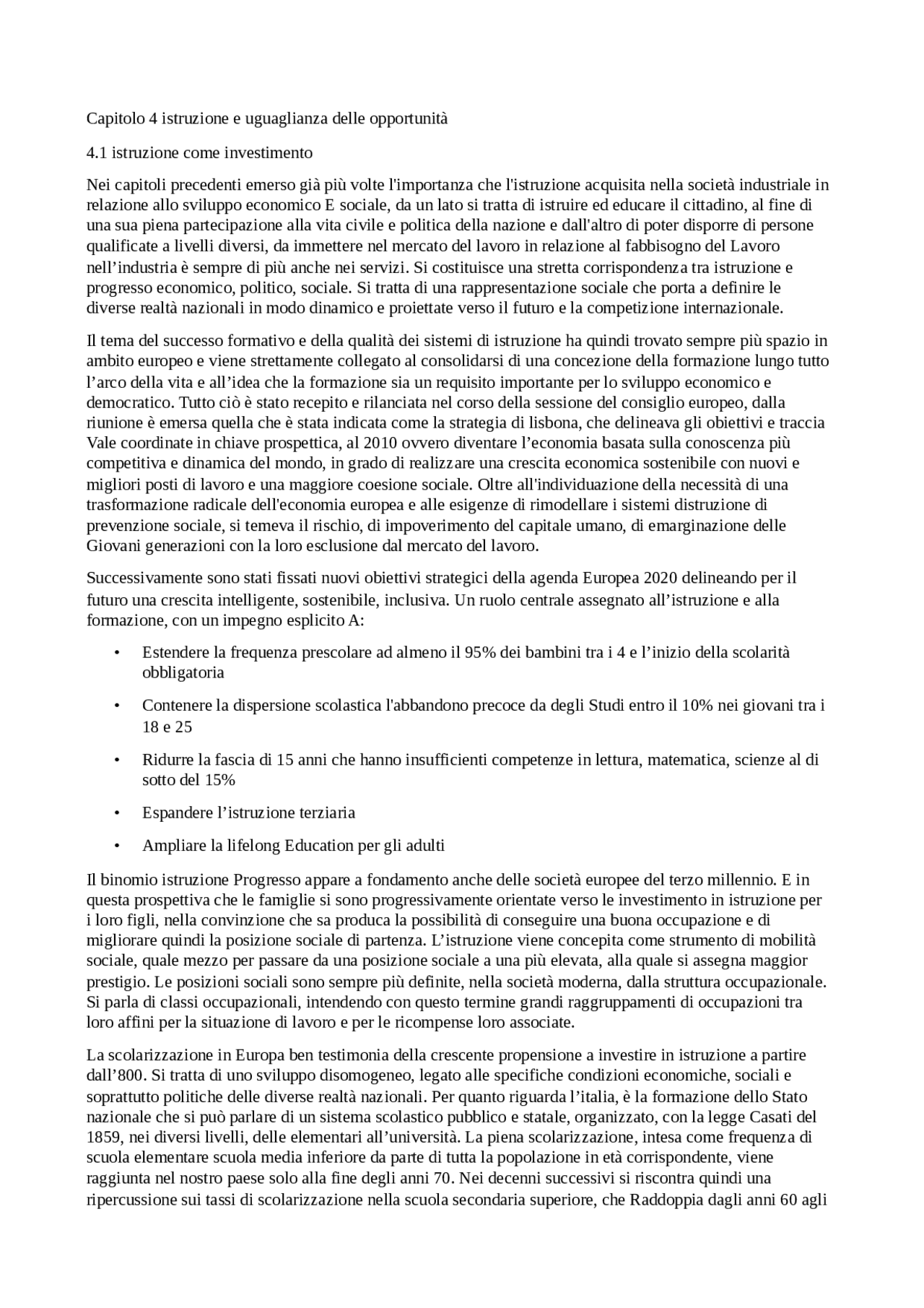 Educazione E Società Docsity