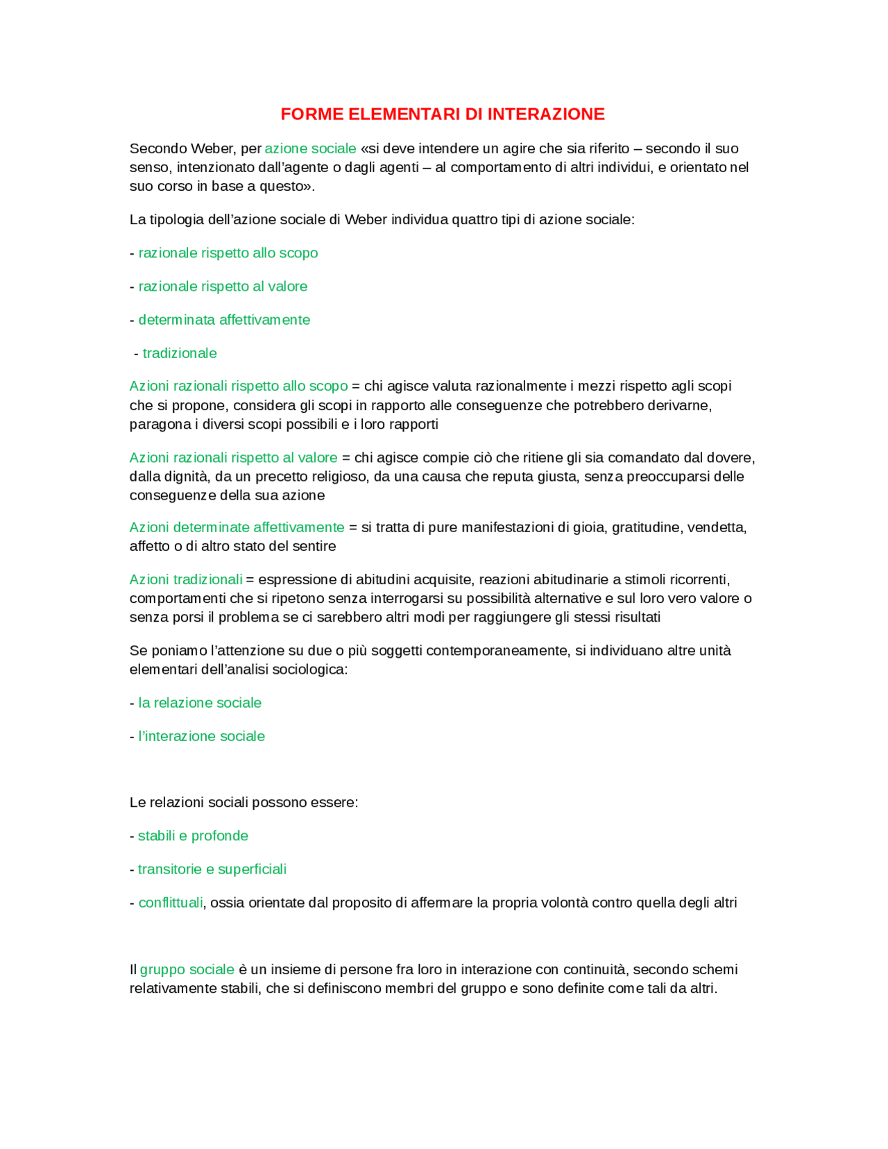 Forme Elementari Di Interazione Docsity