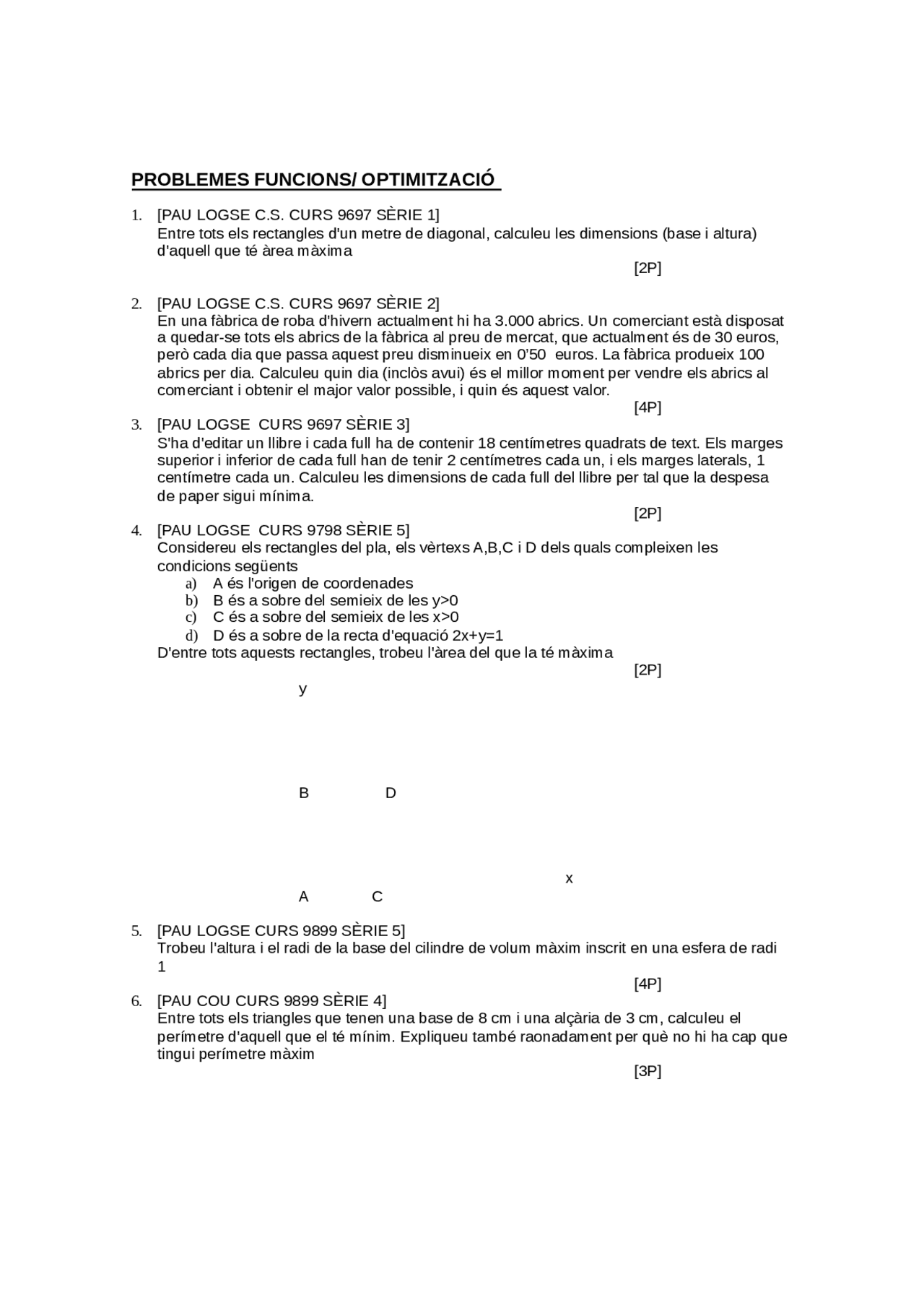 Problemes Optimització Matematiques Ccss Docsity