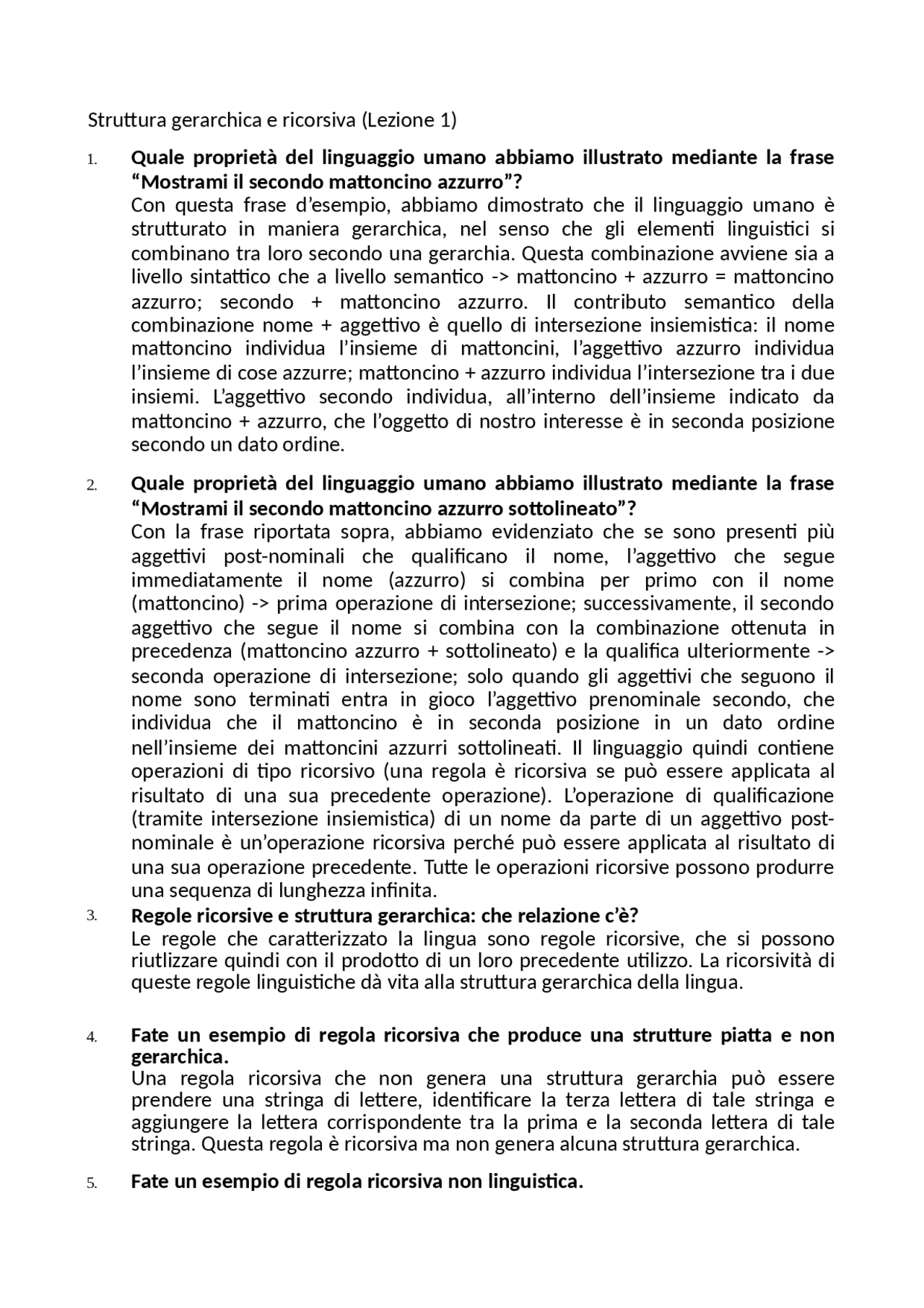 Filosofia della mente, logica e lingue naturali - Domande di ...