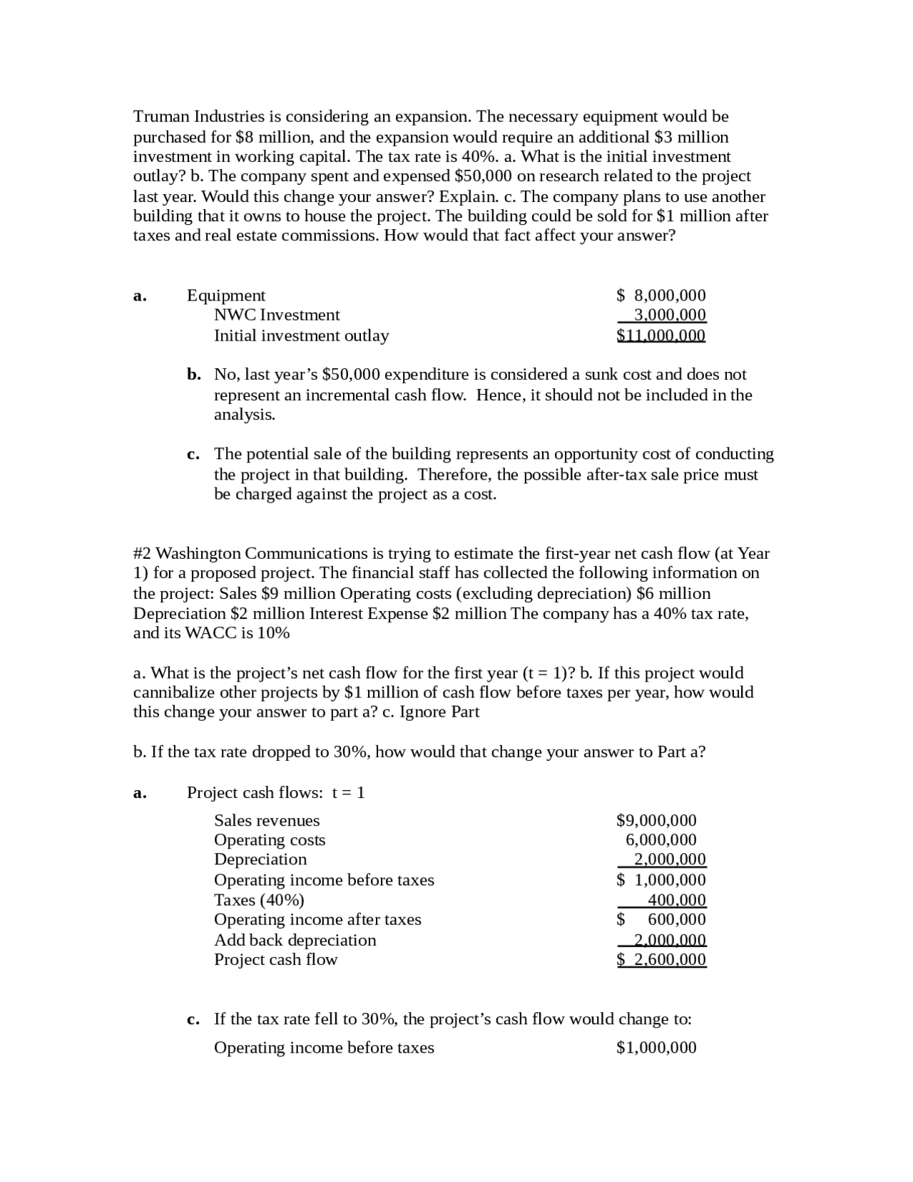 Effective Chapter for Finance | Exercises Finance | Docsity