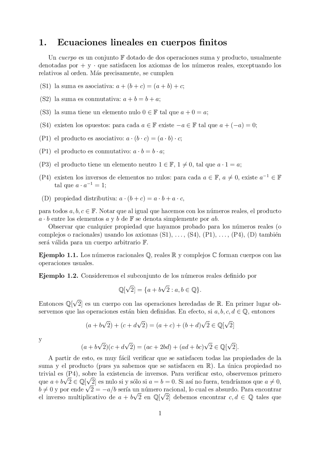Cuerpos finitos en álgebra lineal ii universidad central del caribe ...