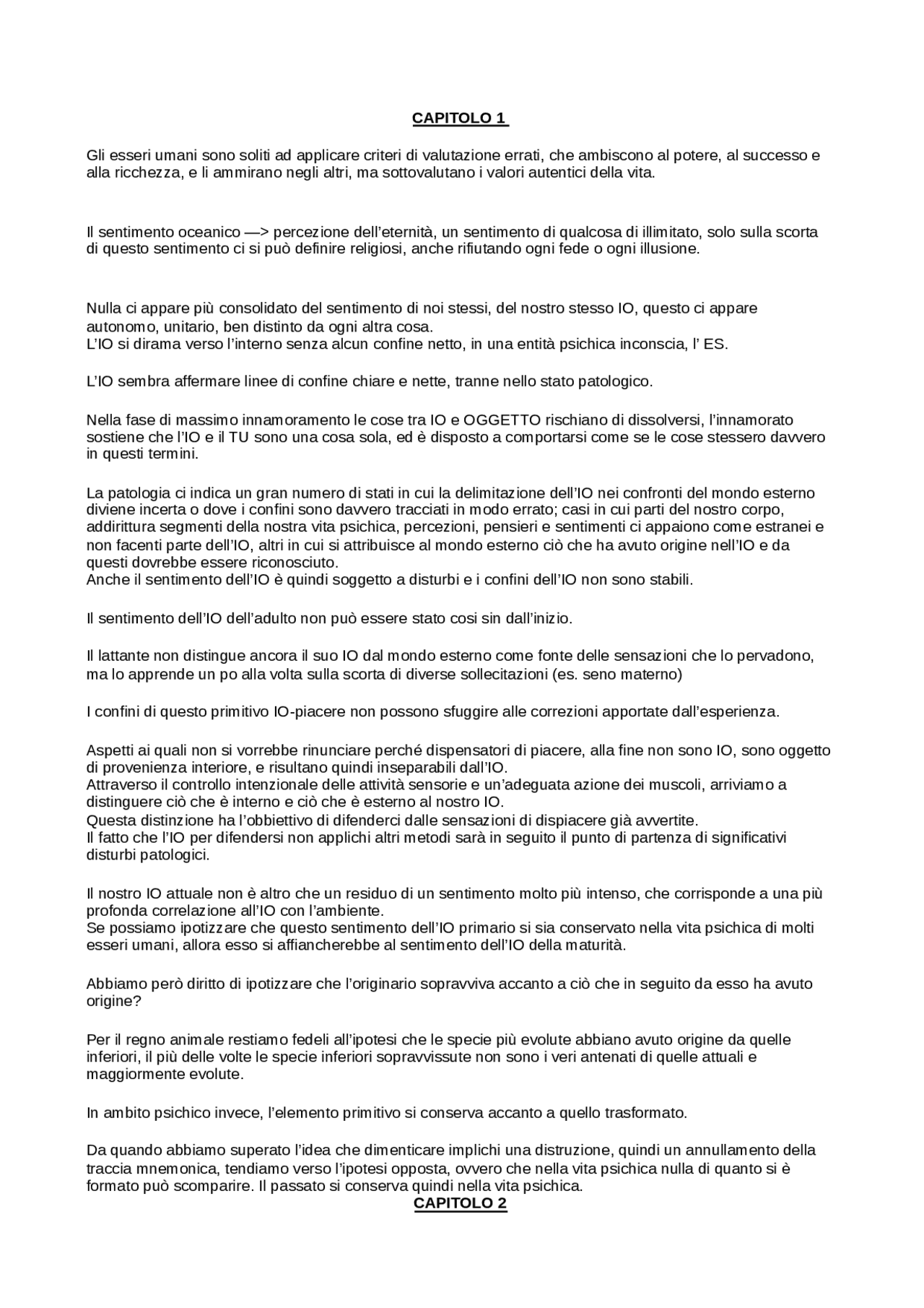 Il Disagio Nella Civiltà Sigmund Freud Docsity