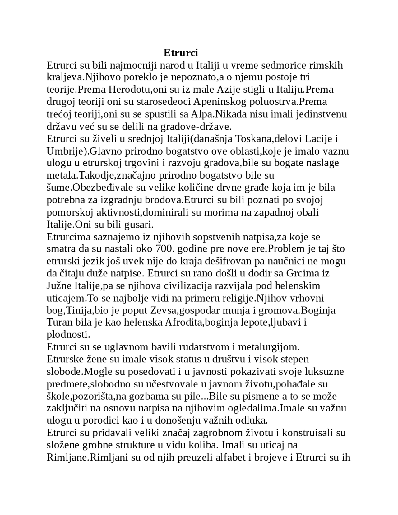 Etrurci(Istorija,prvi razred gimnazije) | Maturalni radovi' predlog ...
