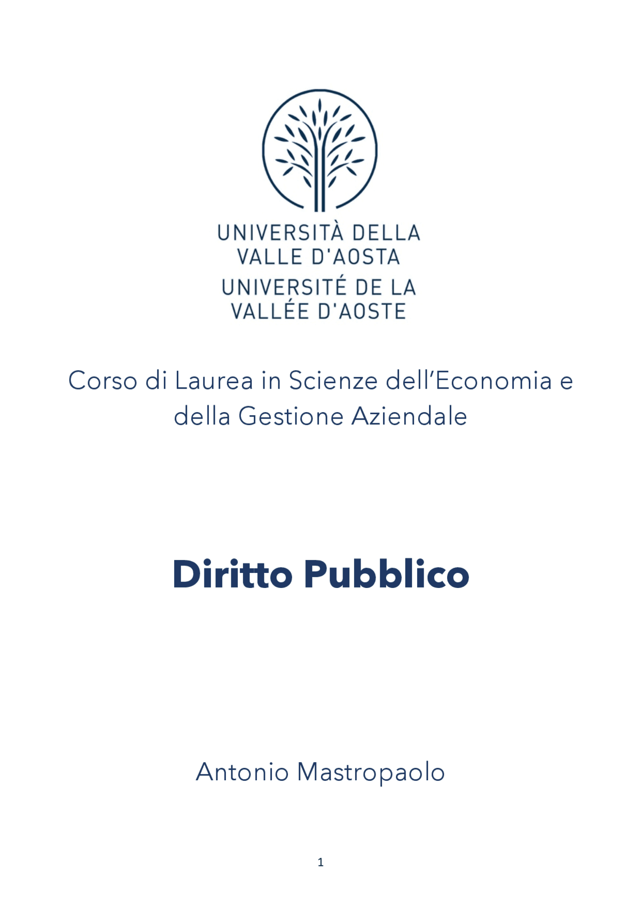 Istituzioni Di Diritto Pubblico Docsity
