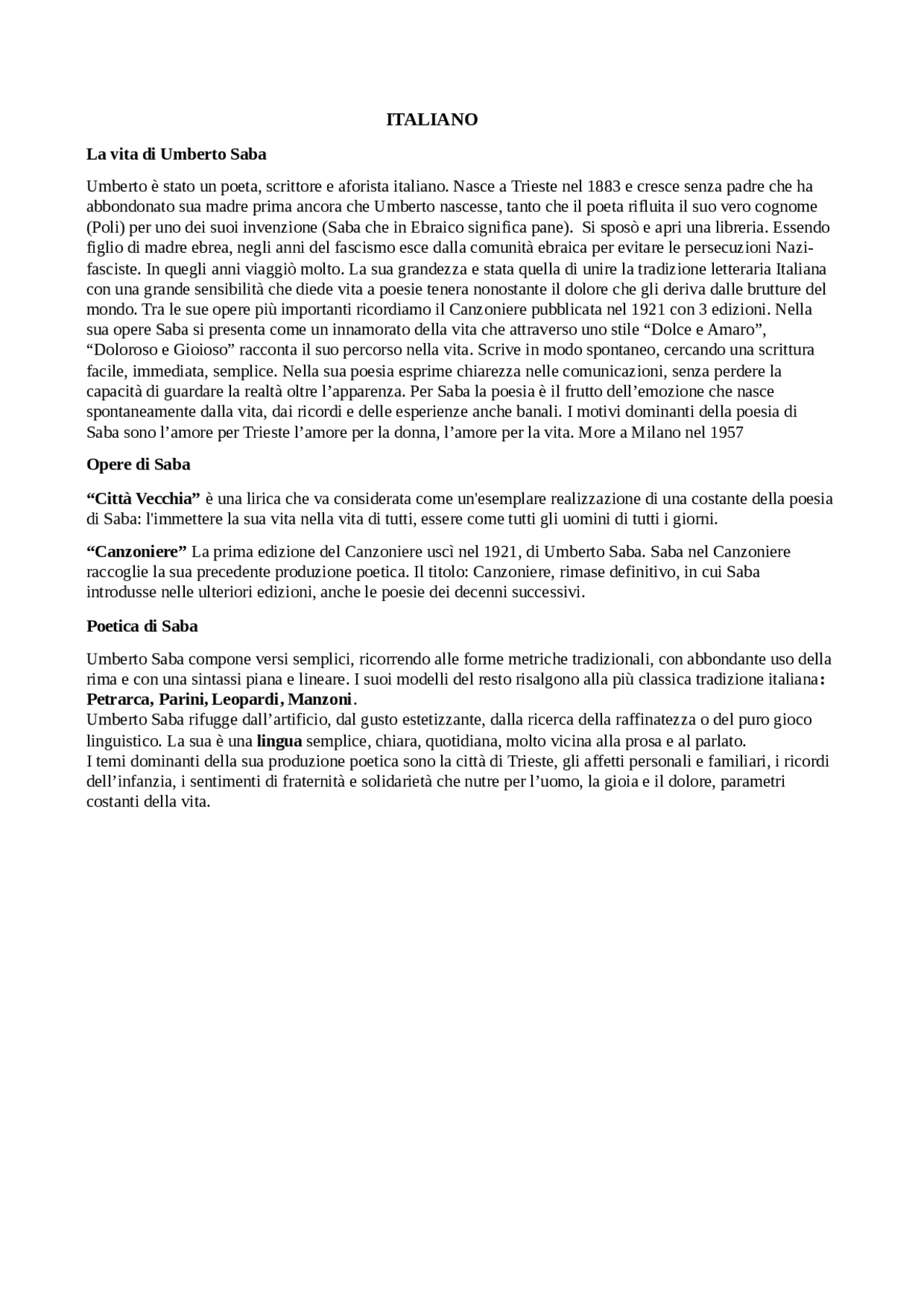 Argomenti Su Altre Materie Docsity
