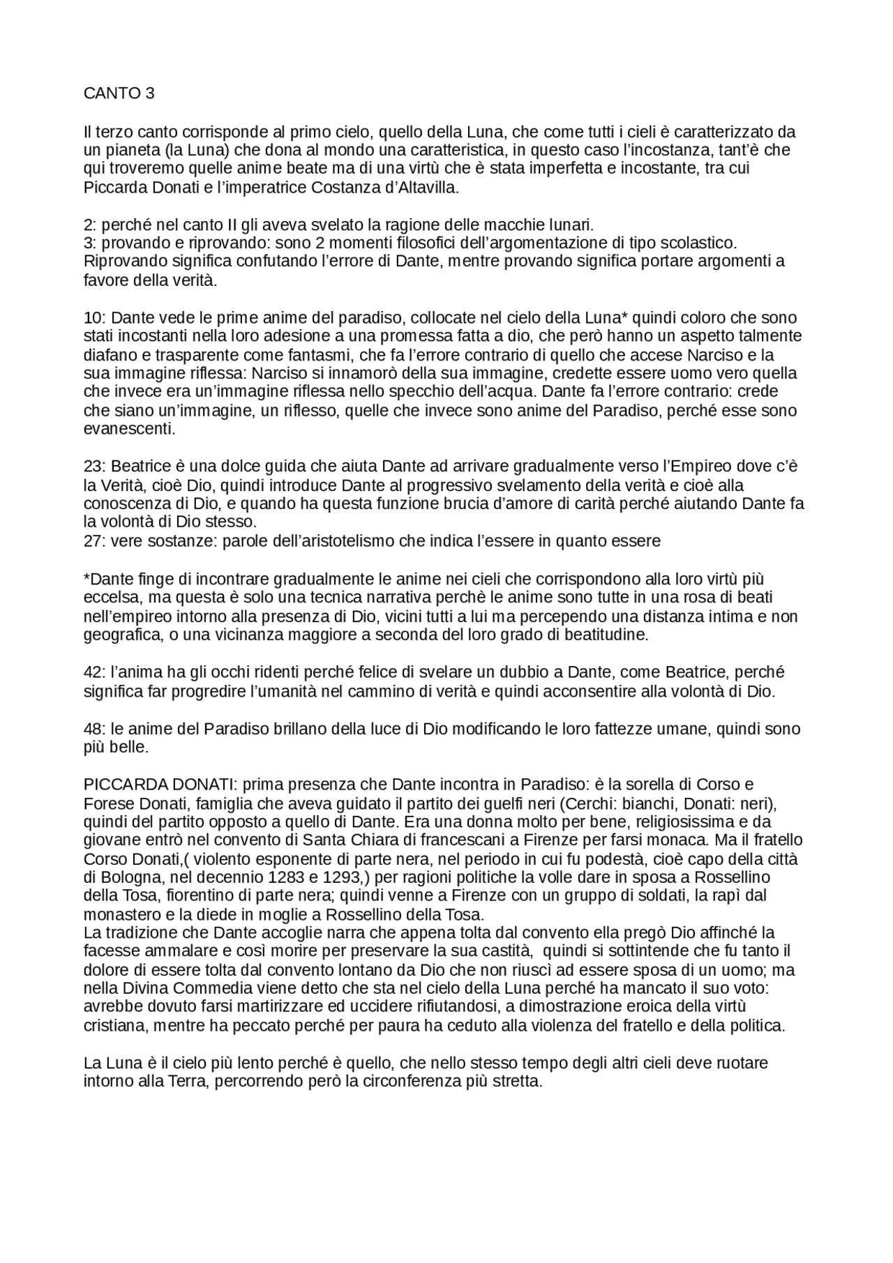 Canto Iii Divina Commedia Dante Docsity
