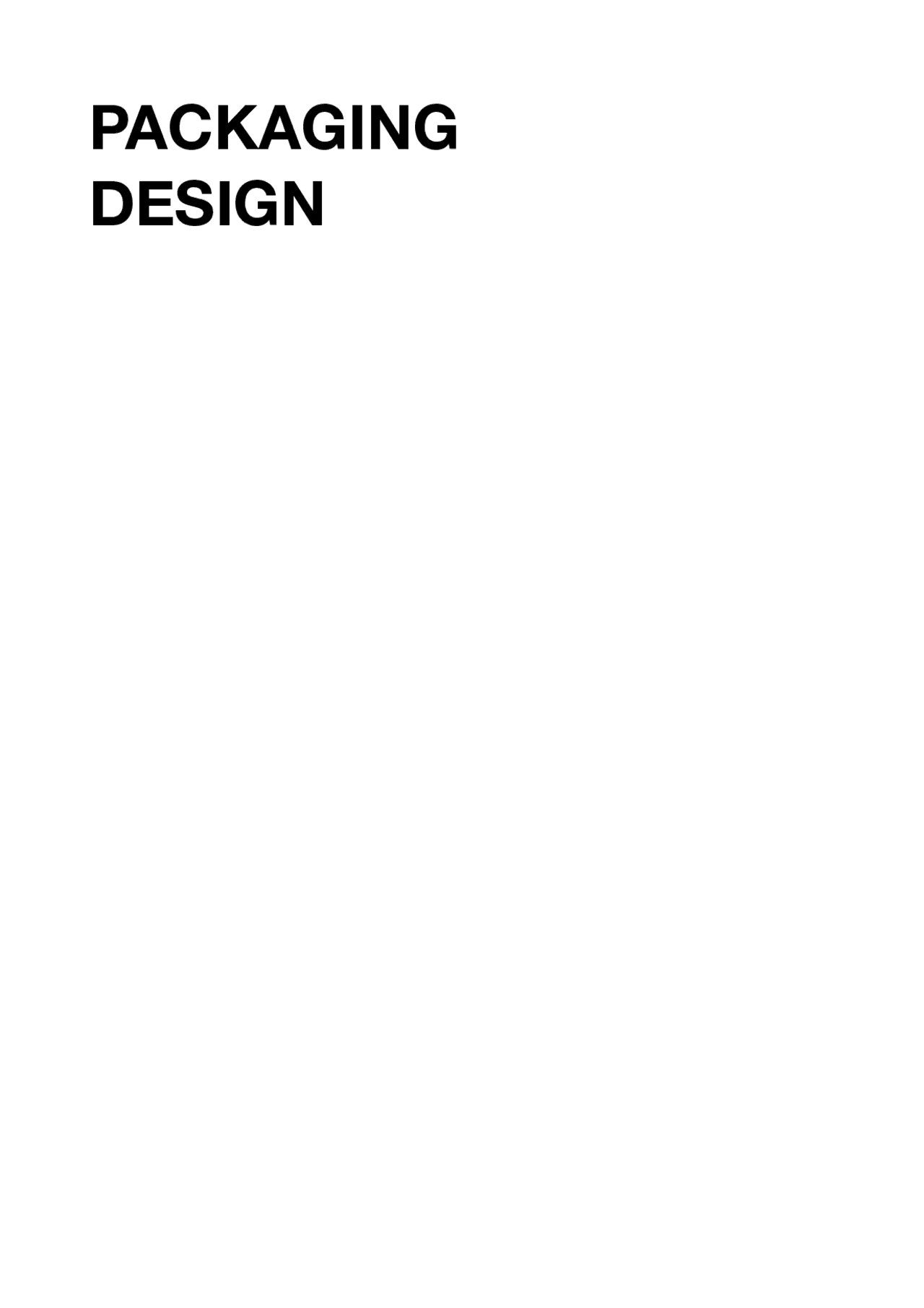 Riassunto Dispense Packaging Design Docsity