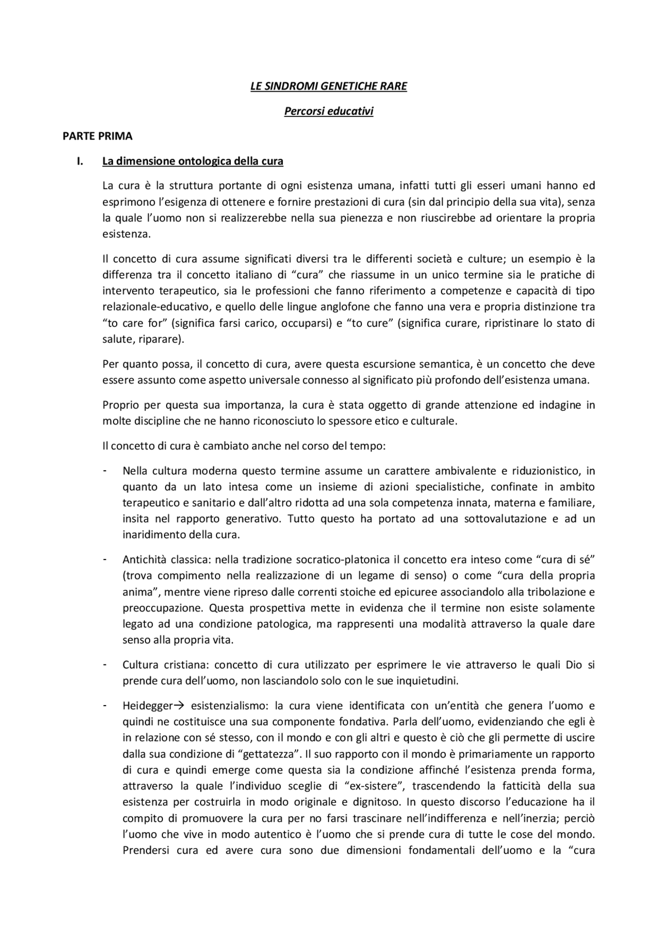 Le Sindromi Genetiche Rare Docsity