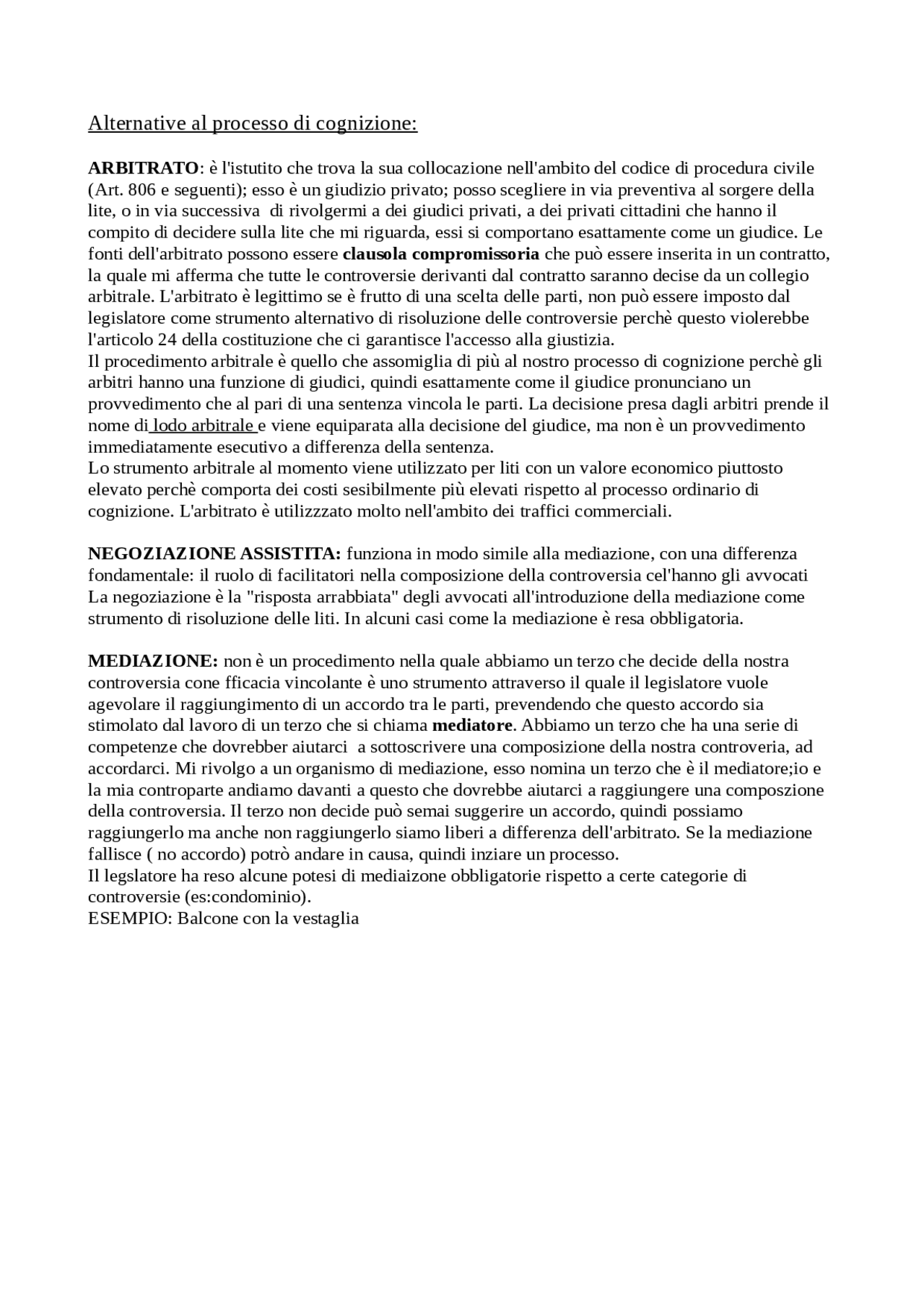 Elementi Di Procedura Civile Docsity
