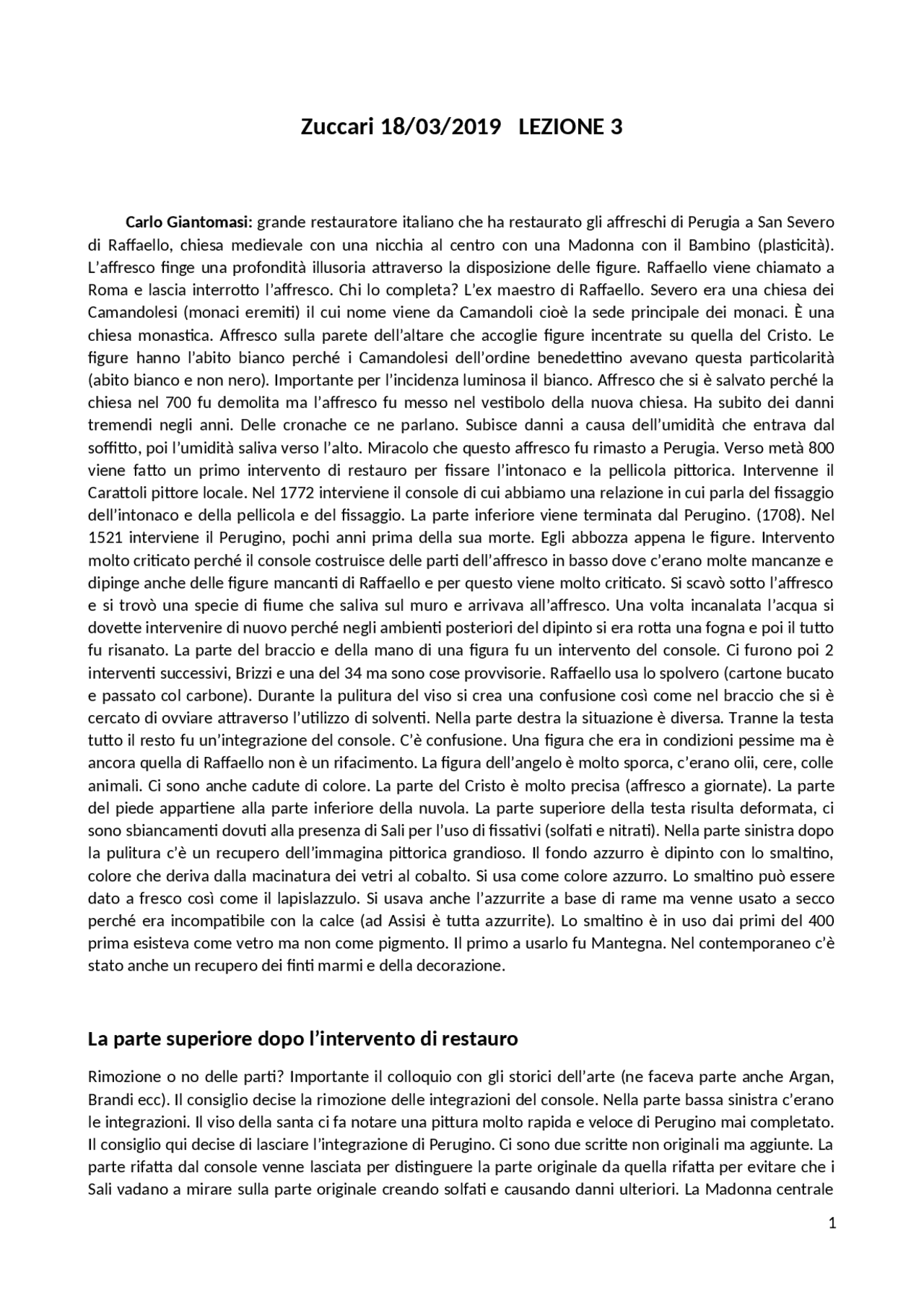 Storia Dellarte Moderna Raffaello Docsity