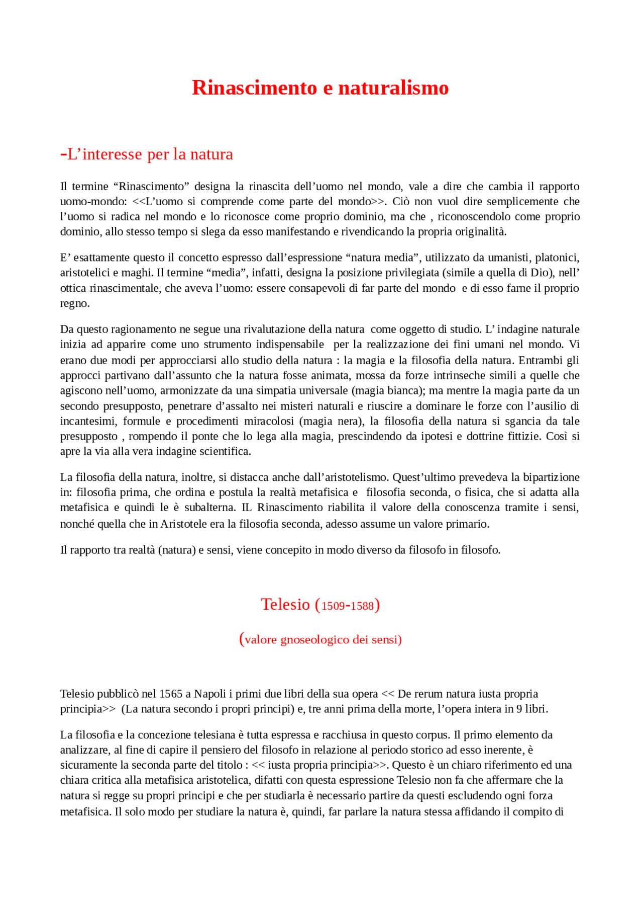 Riassunto Abbagnaro Fornero Docsity